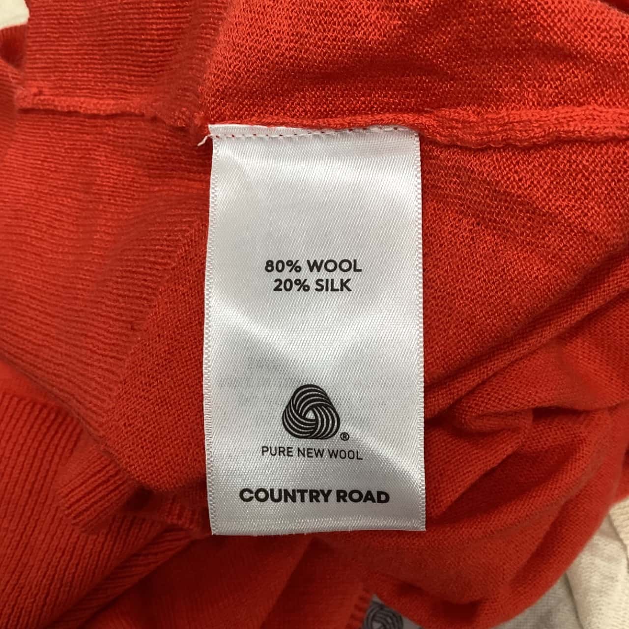 Country Road Womens Size L Red wool/silk mix top EUC(s)