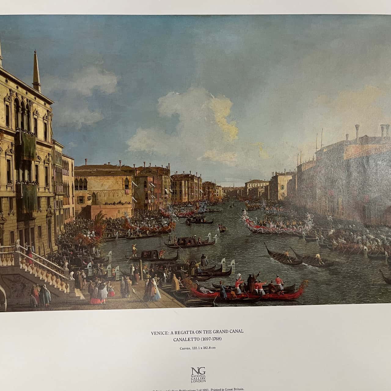 Set Of Five Art Prints - National Gallery, Velasquez, Canaletto, Goya ...
