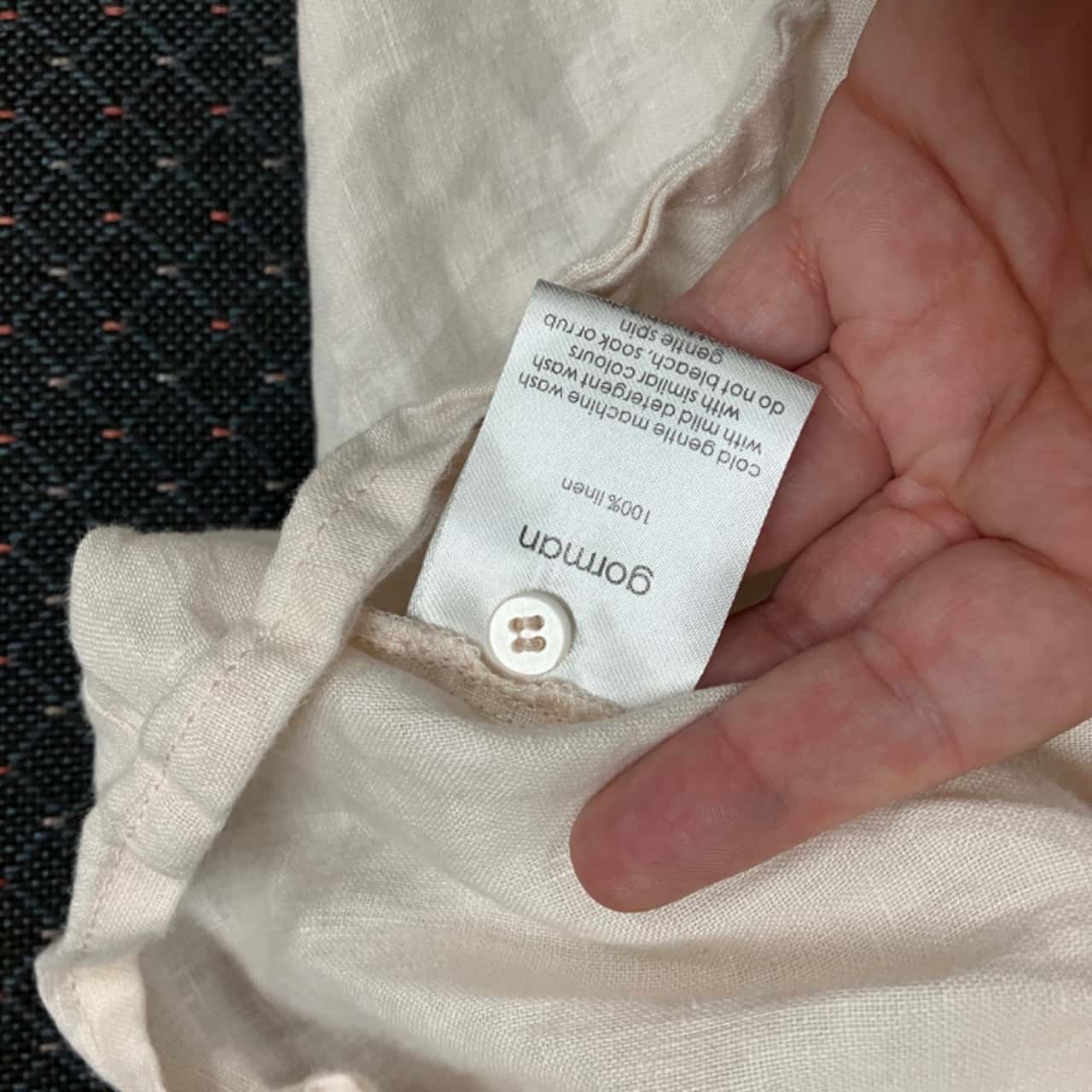 Gorman Womens Size 14 Linen Cropped Button Up Shirt (s)