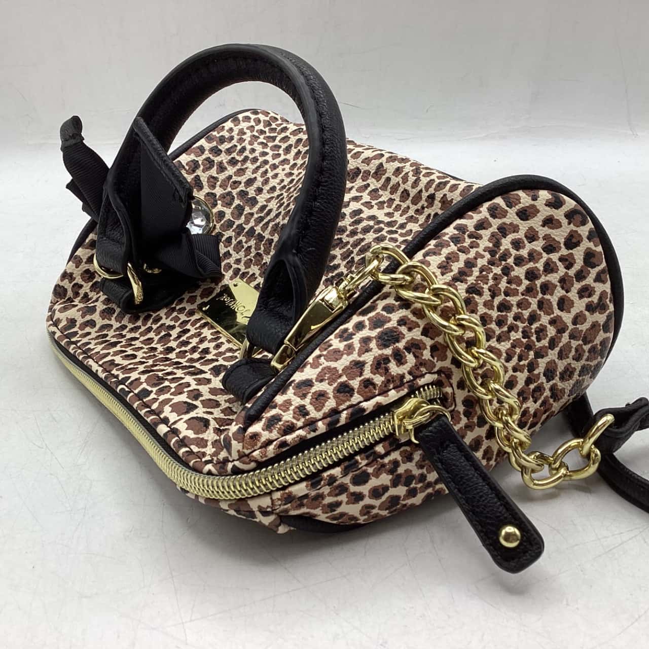 Betsey Johnson Leopard Print Mini Handbag