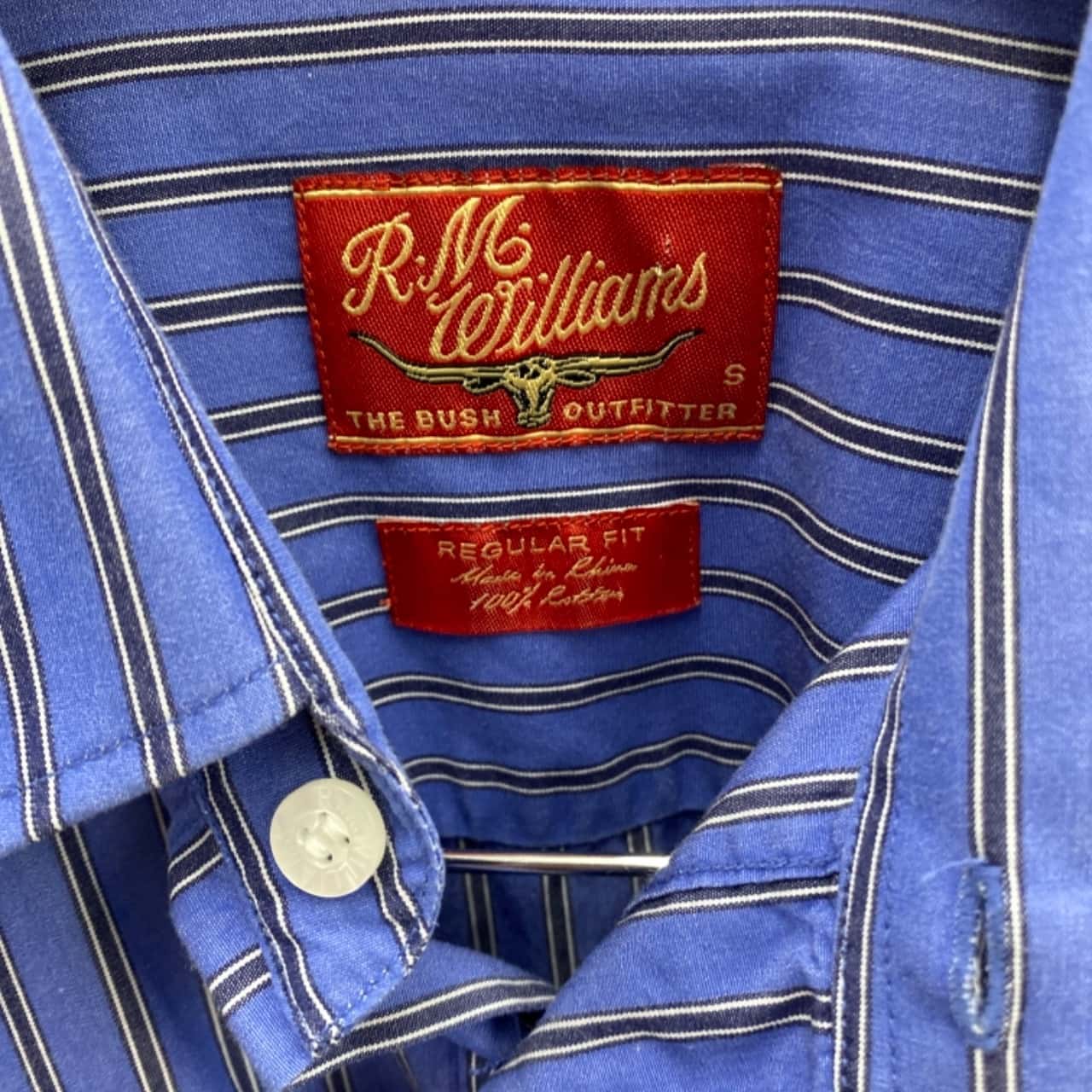R.M. Williams Mens Size S Long Sleeve Striped (s)