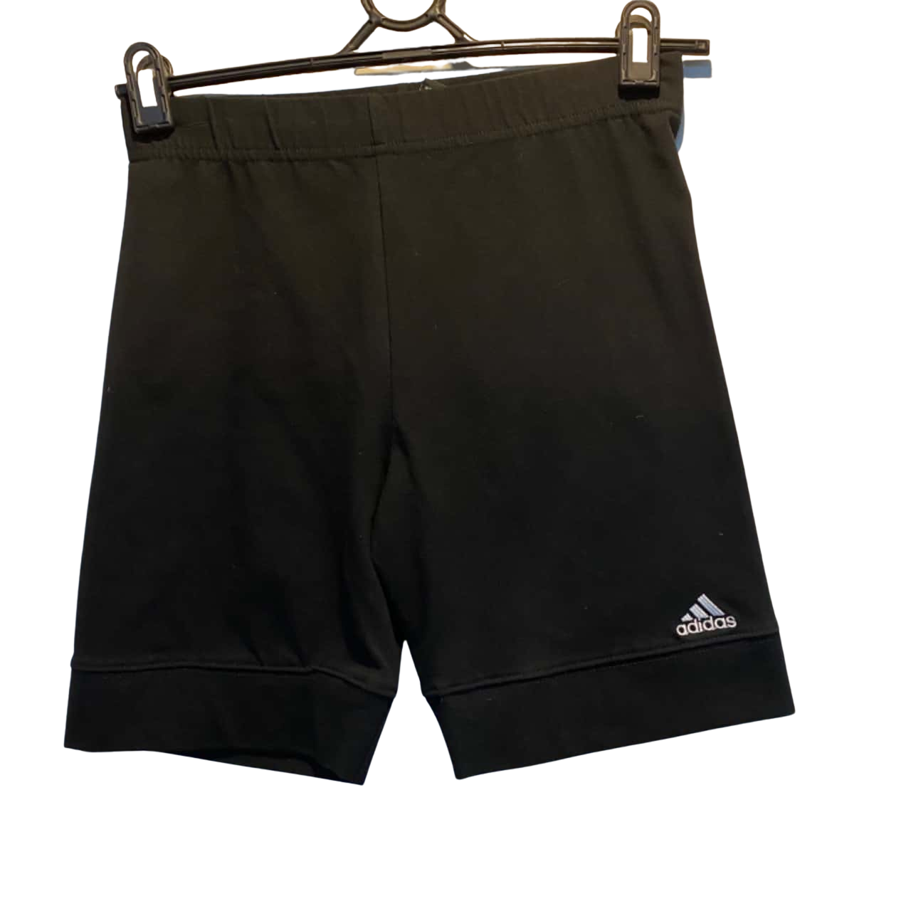 Adidas Womens Size 14 Bike Shorts Black / White (s)