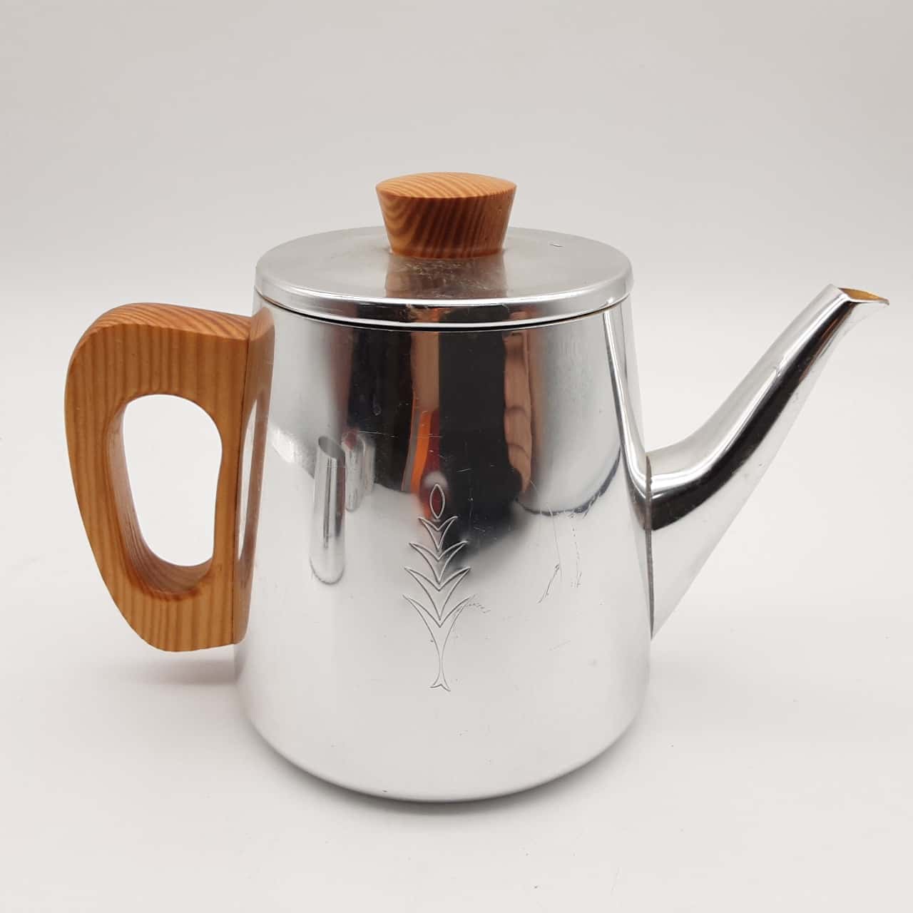 Vintage Retro Sona Metal & Teak Coffee Pot & Sugar Bowl(s)
