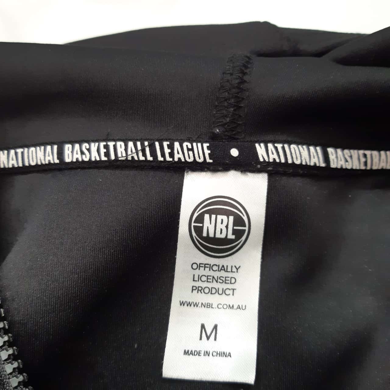 NBL Mens Size M Hoodie Jacket Black / Gold / Red (s)