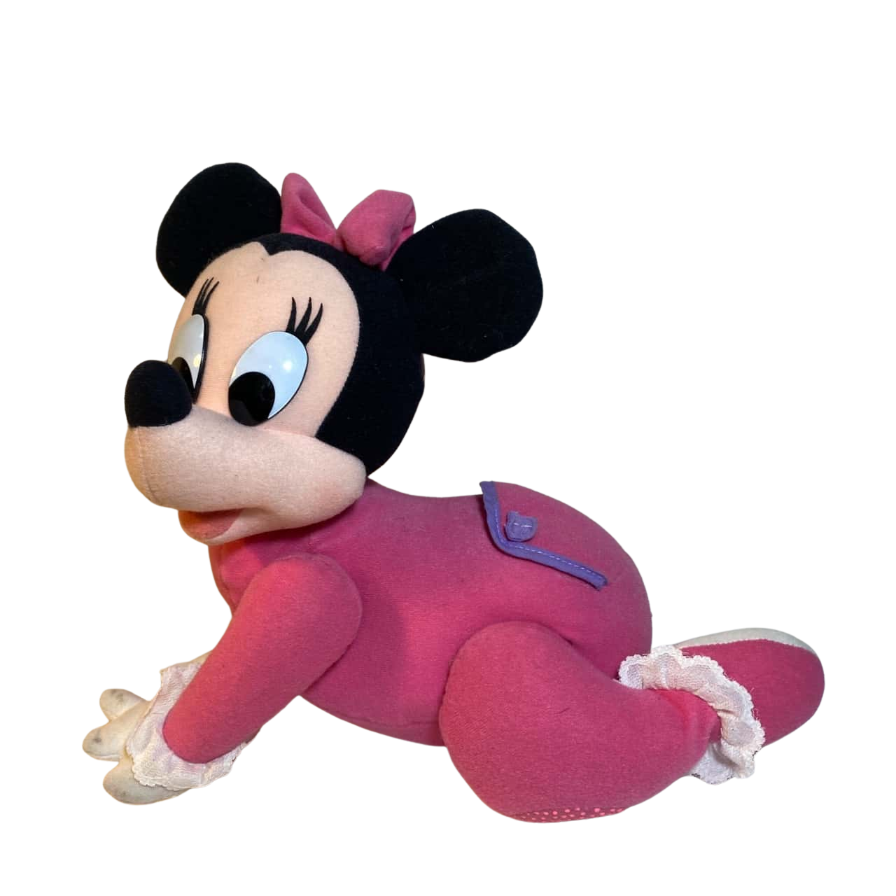 Vintage 1995 Disney Touch 'N Crawl Crawling Baby Minnie Mouse WORKS(s)