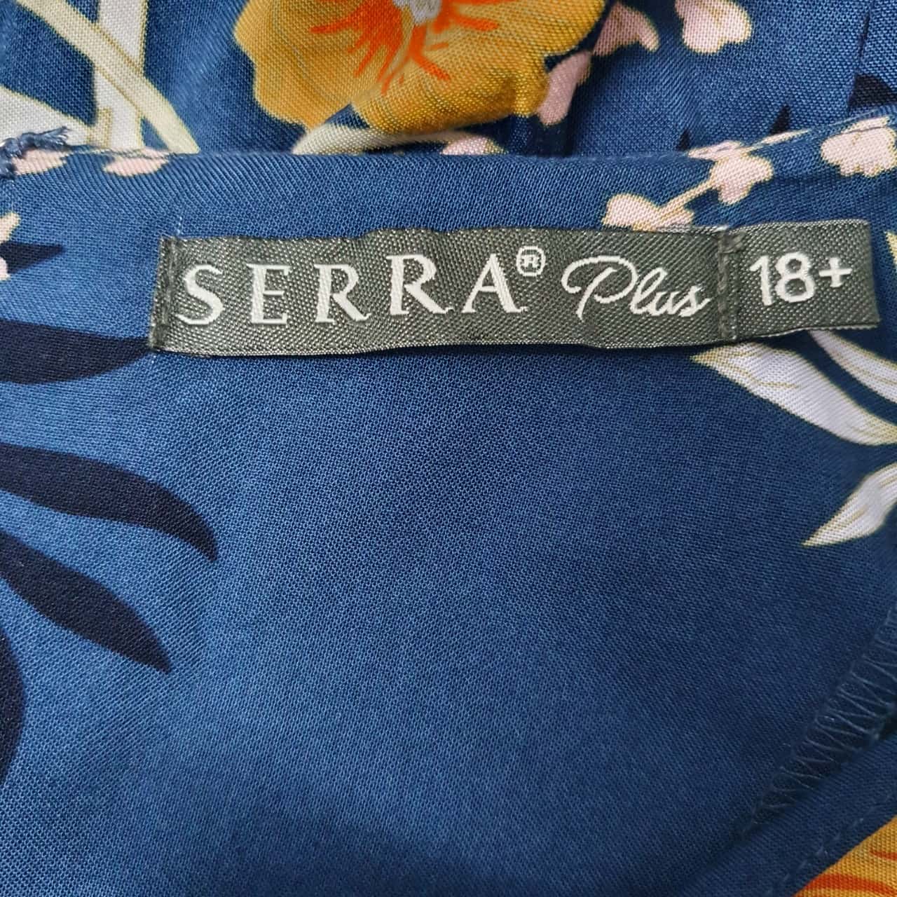 Serra Womens Size 18 Midi Dress Floral (s)