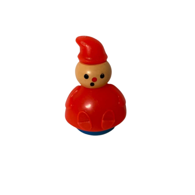 Vintage Fisher Price Candlestick Man Roly Poly Weeble Wobble 1970s Red ...