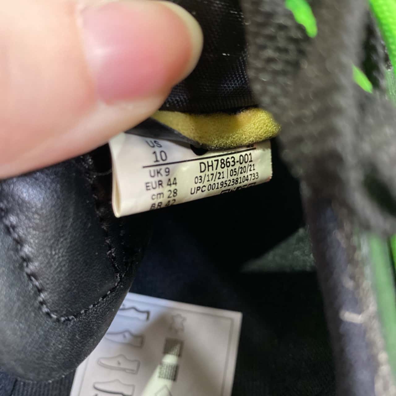 Men’s Nike Blazer Low x Off White Size 10 Black + Neon Green Leather ...