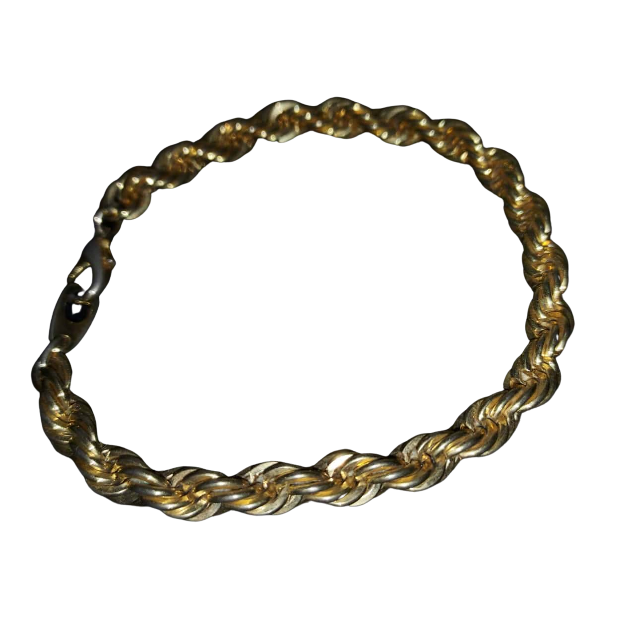 Gold Plate Bracelet Men's Chain Costume Jewellery Heavy 16g Modern ...