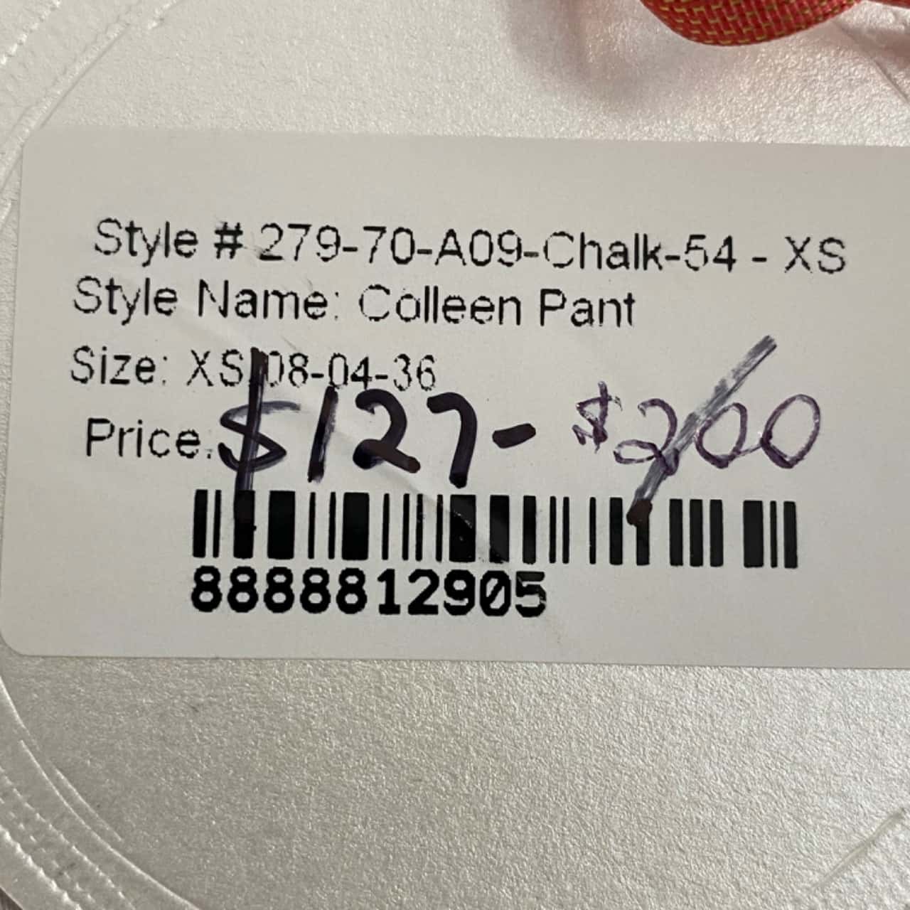 Womens ALEIDA Cream/Chalk “Colleen” Pant Brand New(s)