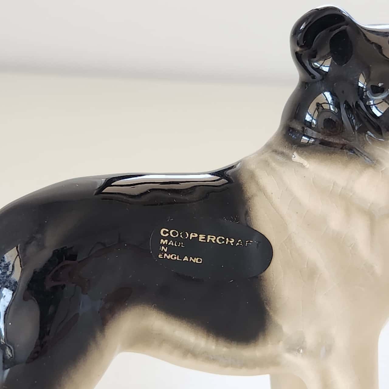 Vintage COOPERCRAFT Border Collie England Collectable Dog Ceramic ...