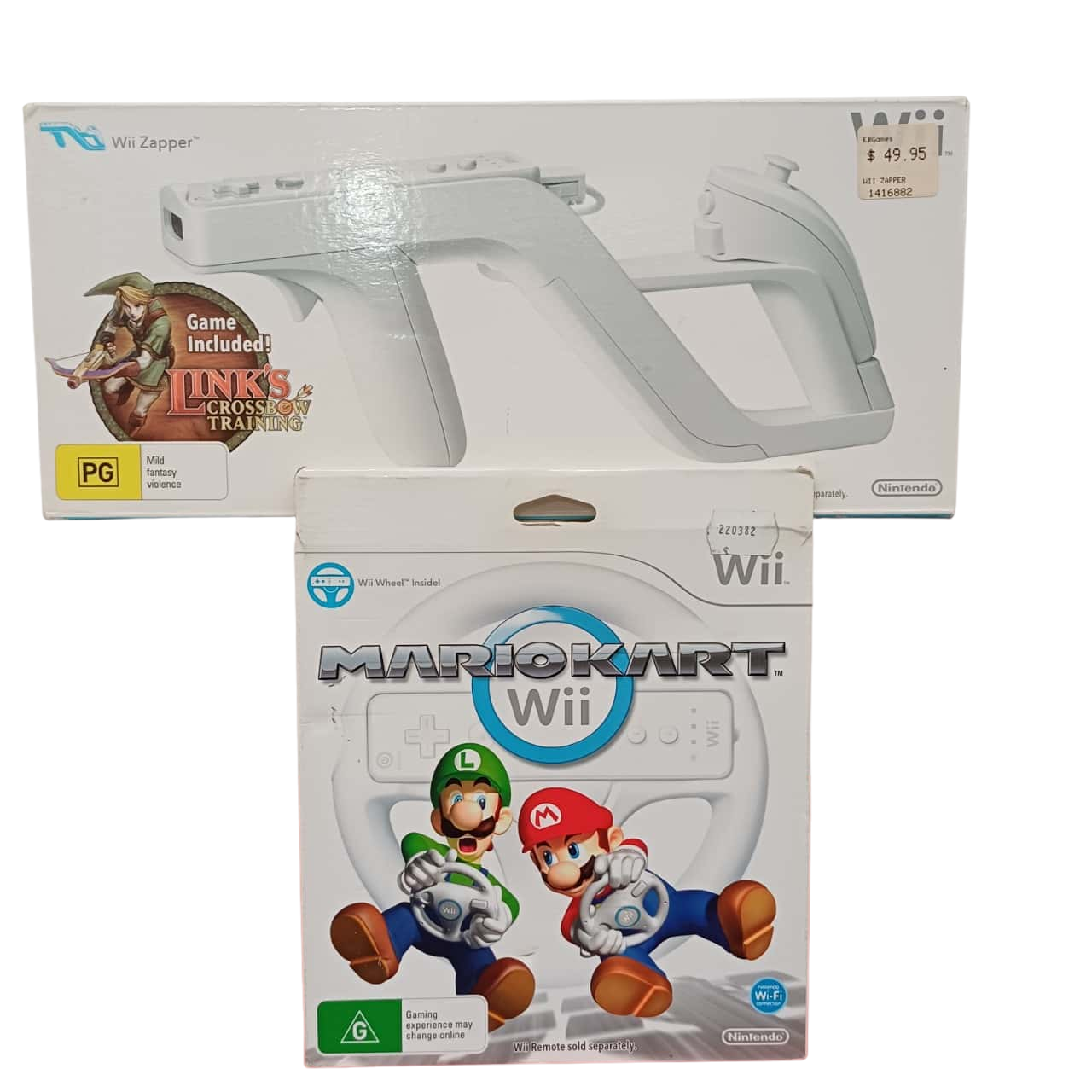 Nintendo Will Molariokart Wheel and Will Zapper (s)