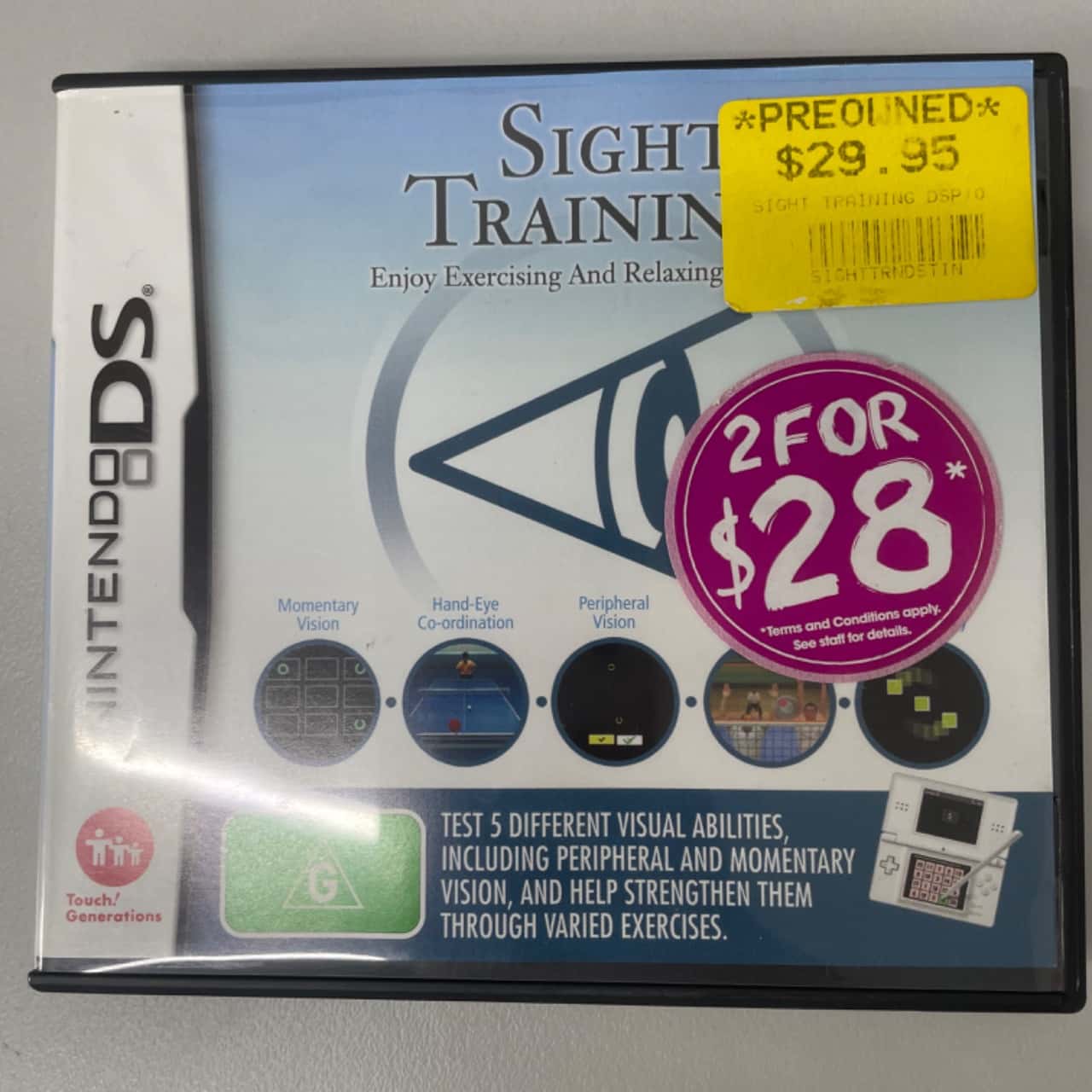 Nintendo DS Sight Training