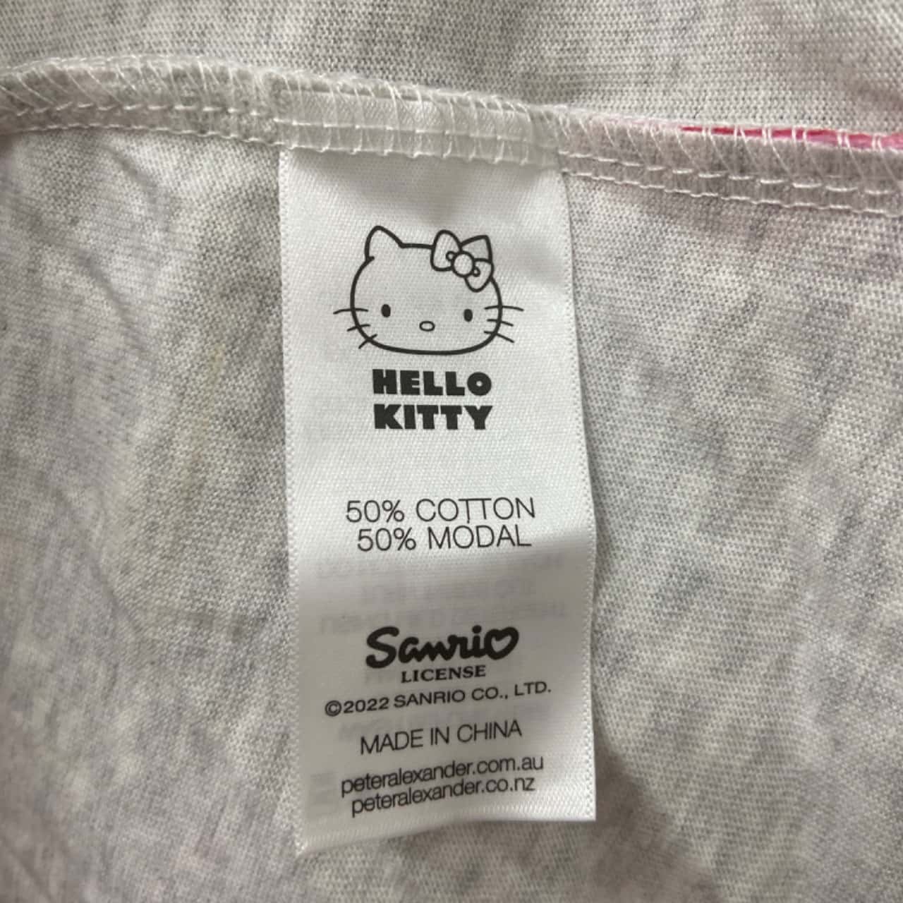 Peter Alexander Womens Size L Hello Kitty Pyjama Top Multicoloured (s)