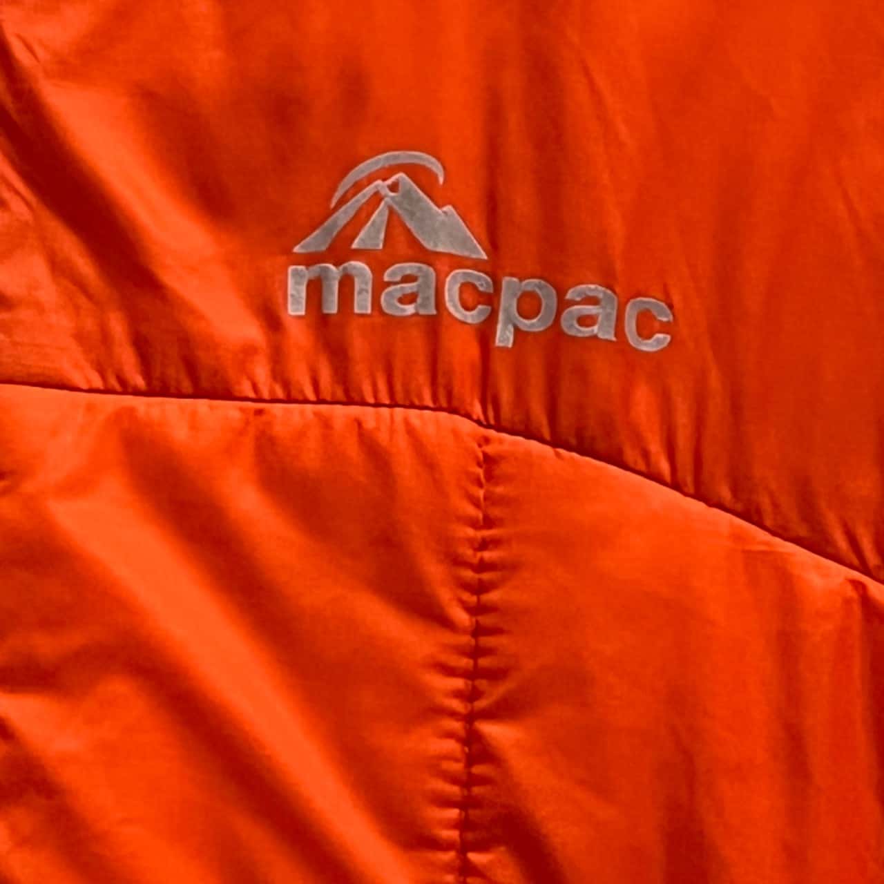 Macpac Womens Size L Puffer Jacket Orange (s)