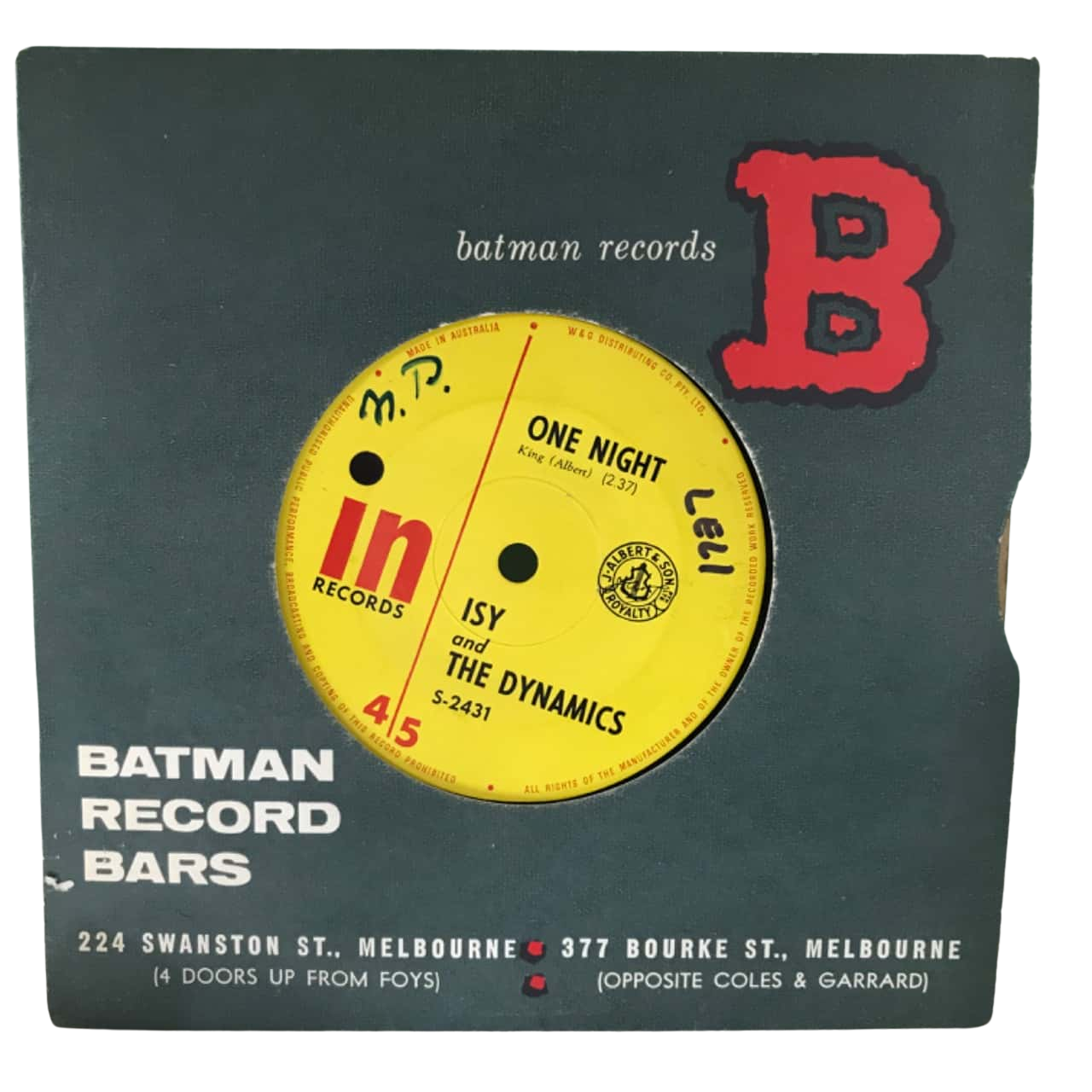 VERY RARE 7” Vinyl Isy & The Dynamics Let Bygones Be Bygones / One ...