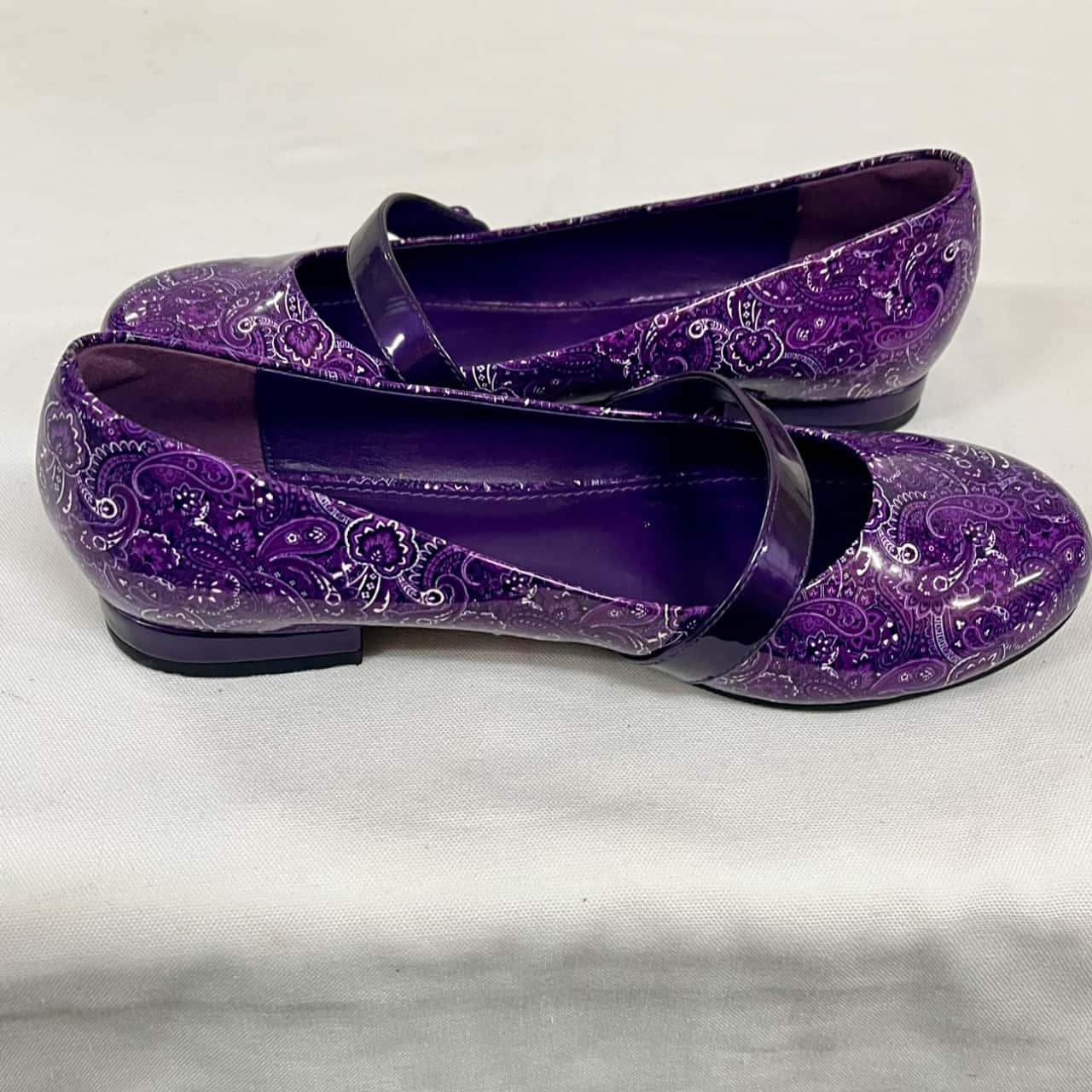 Candy Pop purple floral shoes Size 7(s)