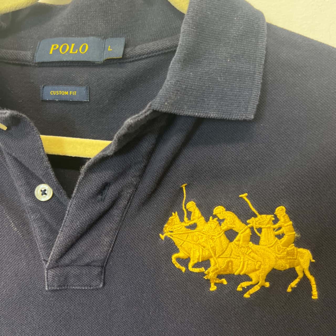Polo Mens Size L Polos Navy Blue