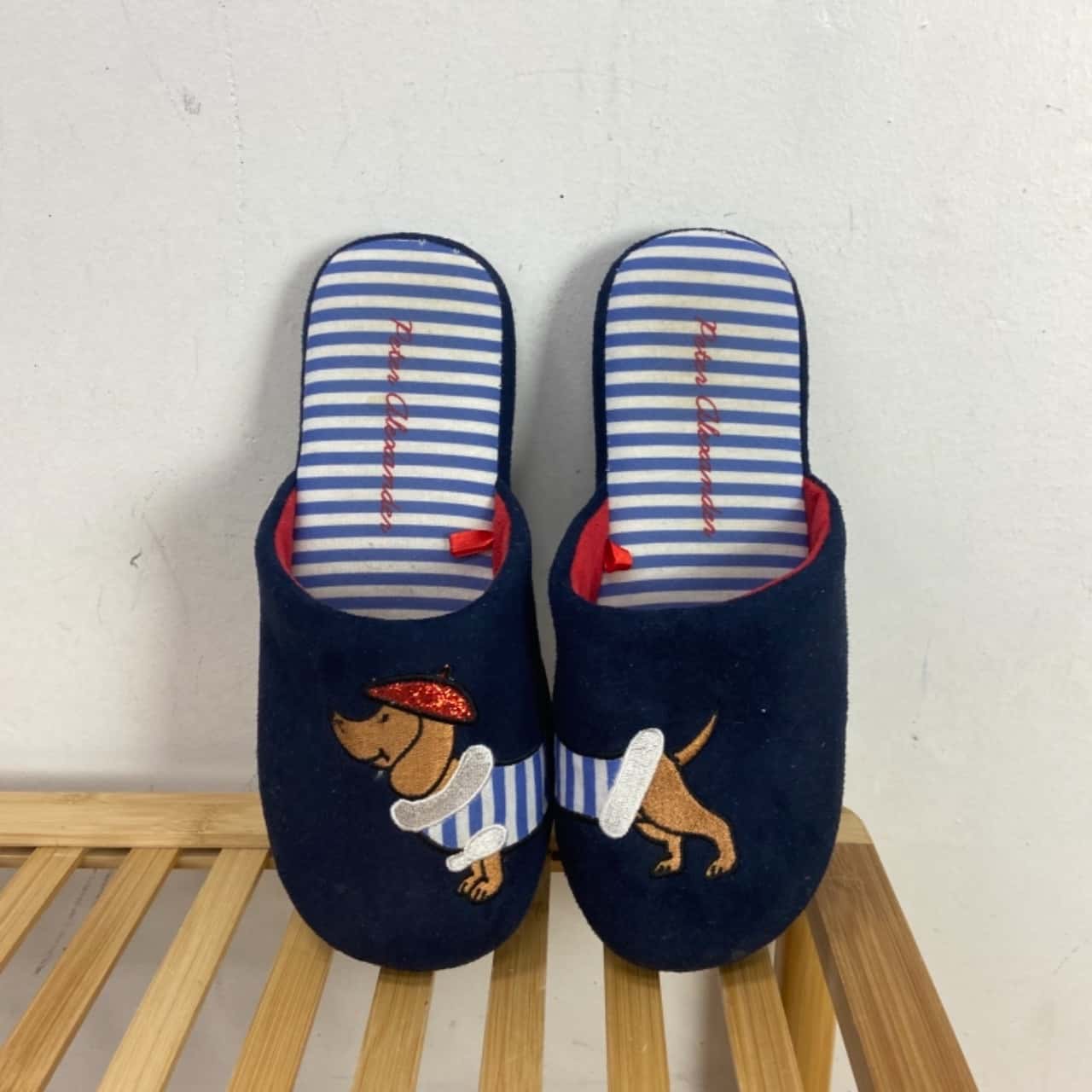Peter Alexander Womens Size M Dachshund Slippers(s)
