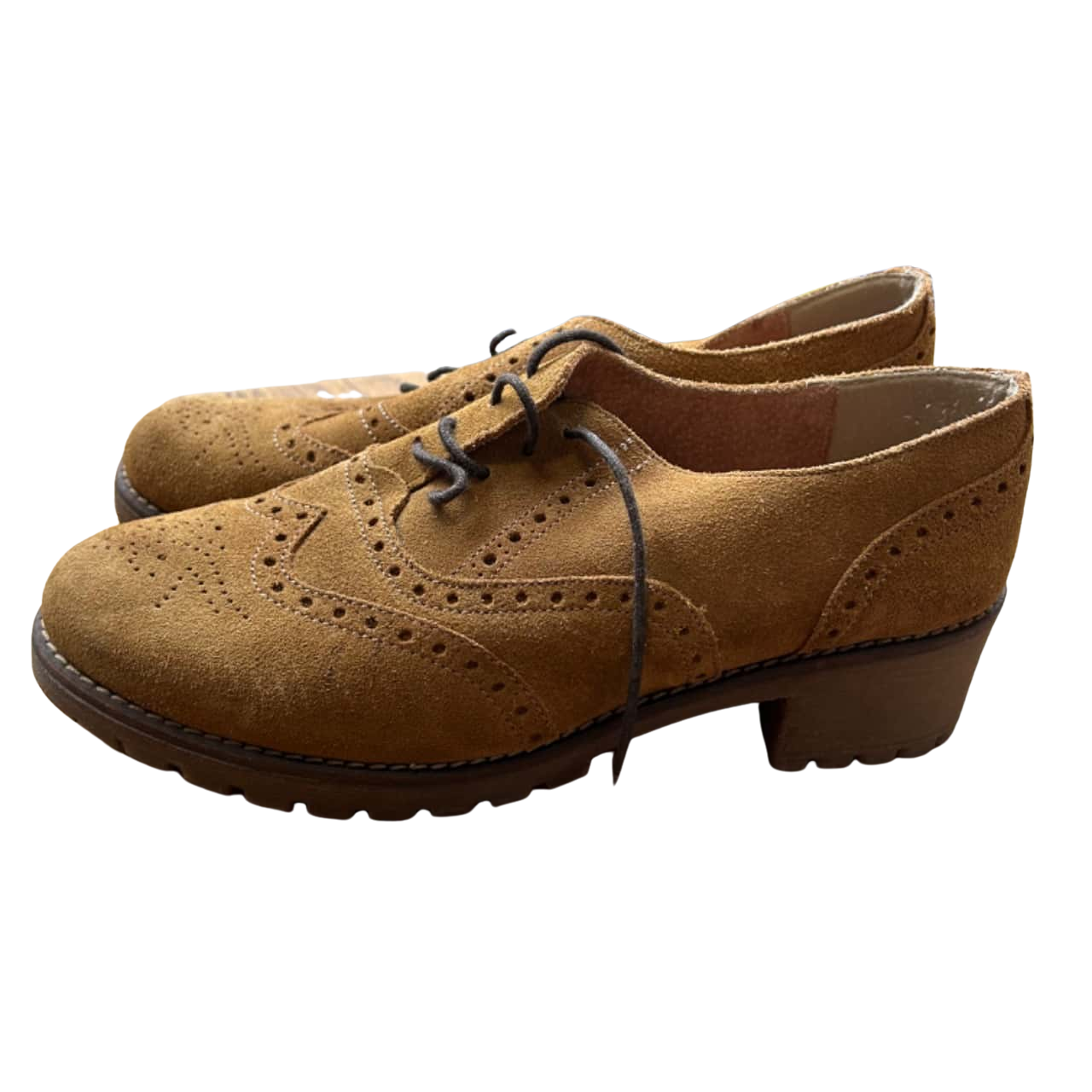 Gianna Zenna - made in spain Womens heeled brogues Size 41 Brown