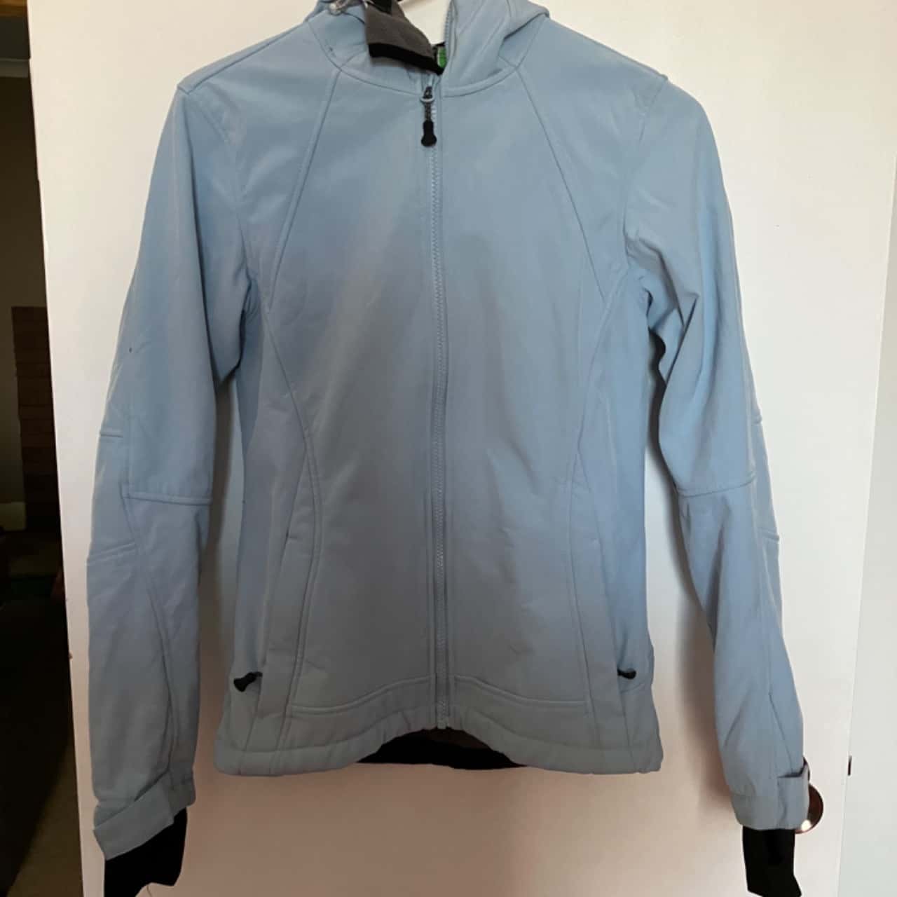 Crane Womens Size S Hood Jacket Blue