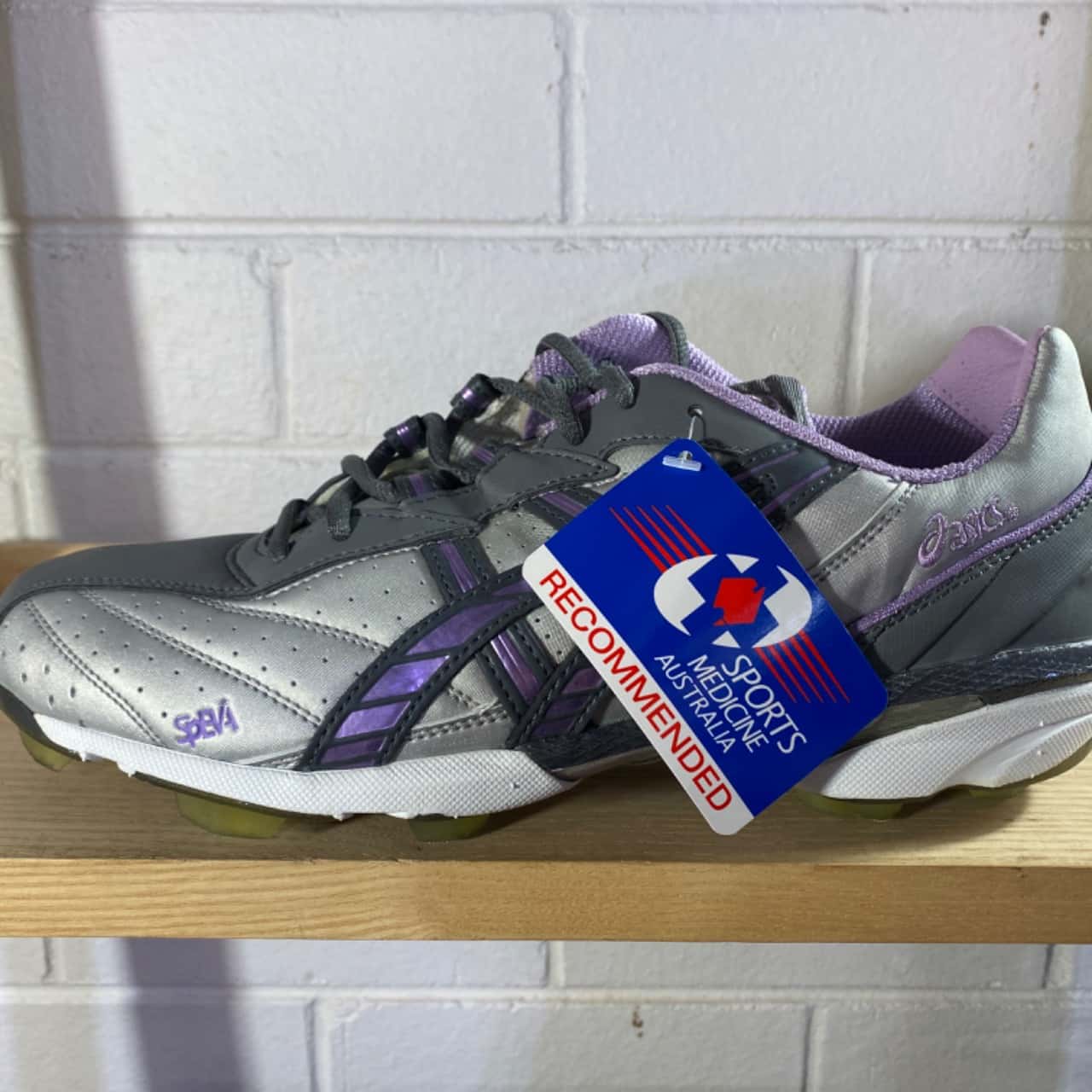 Asics Womens Gel Hockey Sneakers Size 10 Grey / Purple / Silver BNWT ...