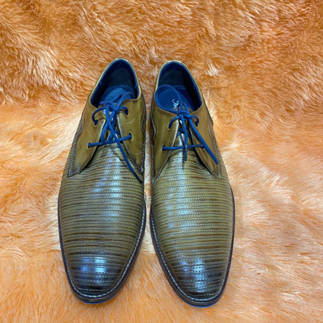 Ferracini Mens Dress Shoes Size 44 Brown (s)