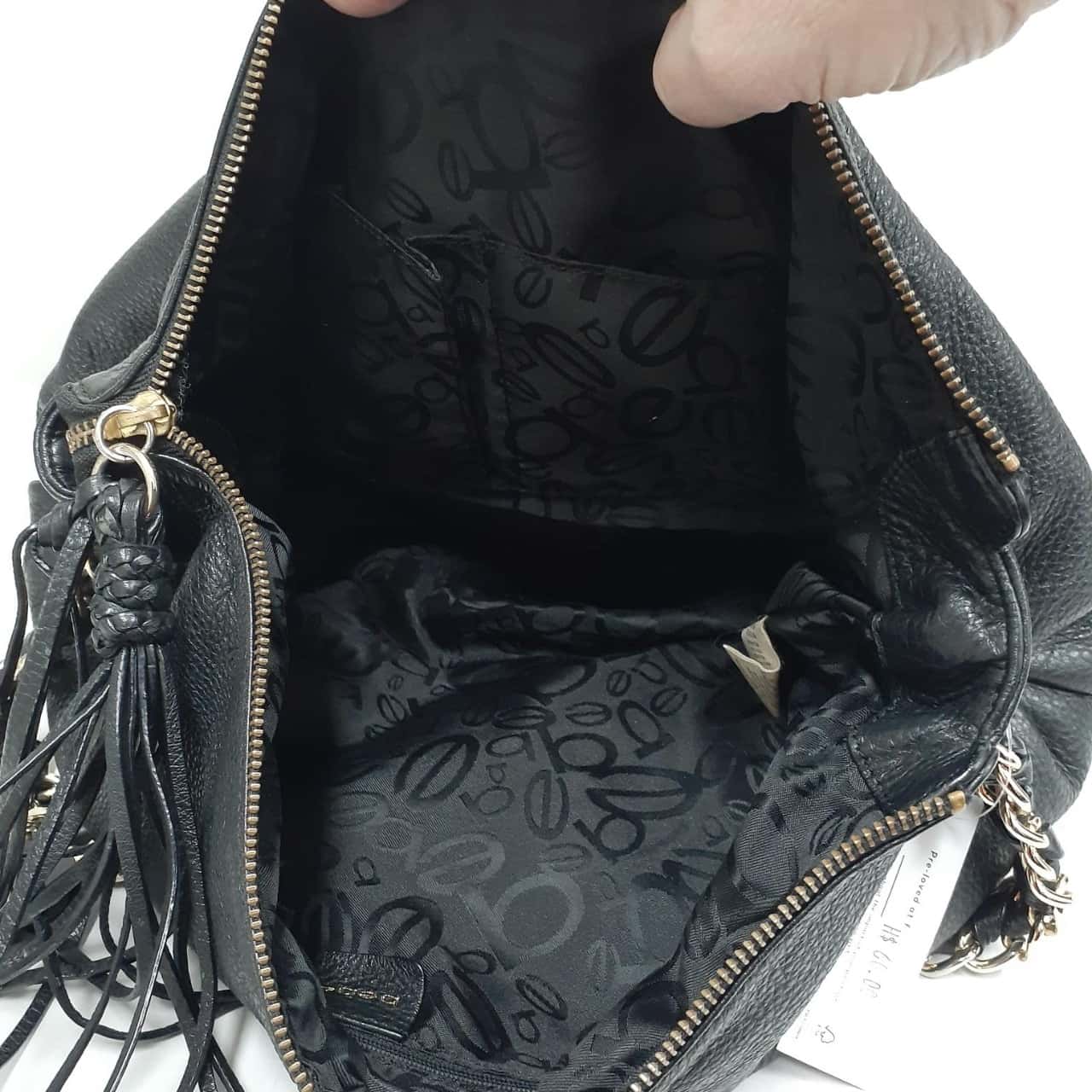 Bebe Womens Handbag / Tote Black / Gold