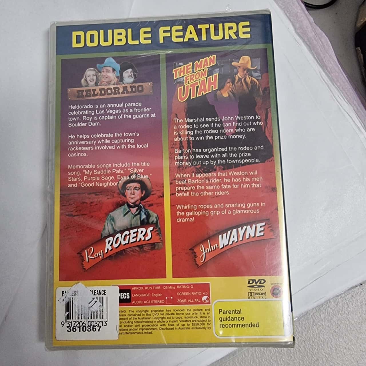 John Wayne Double Feature DVD sealed