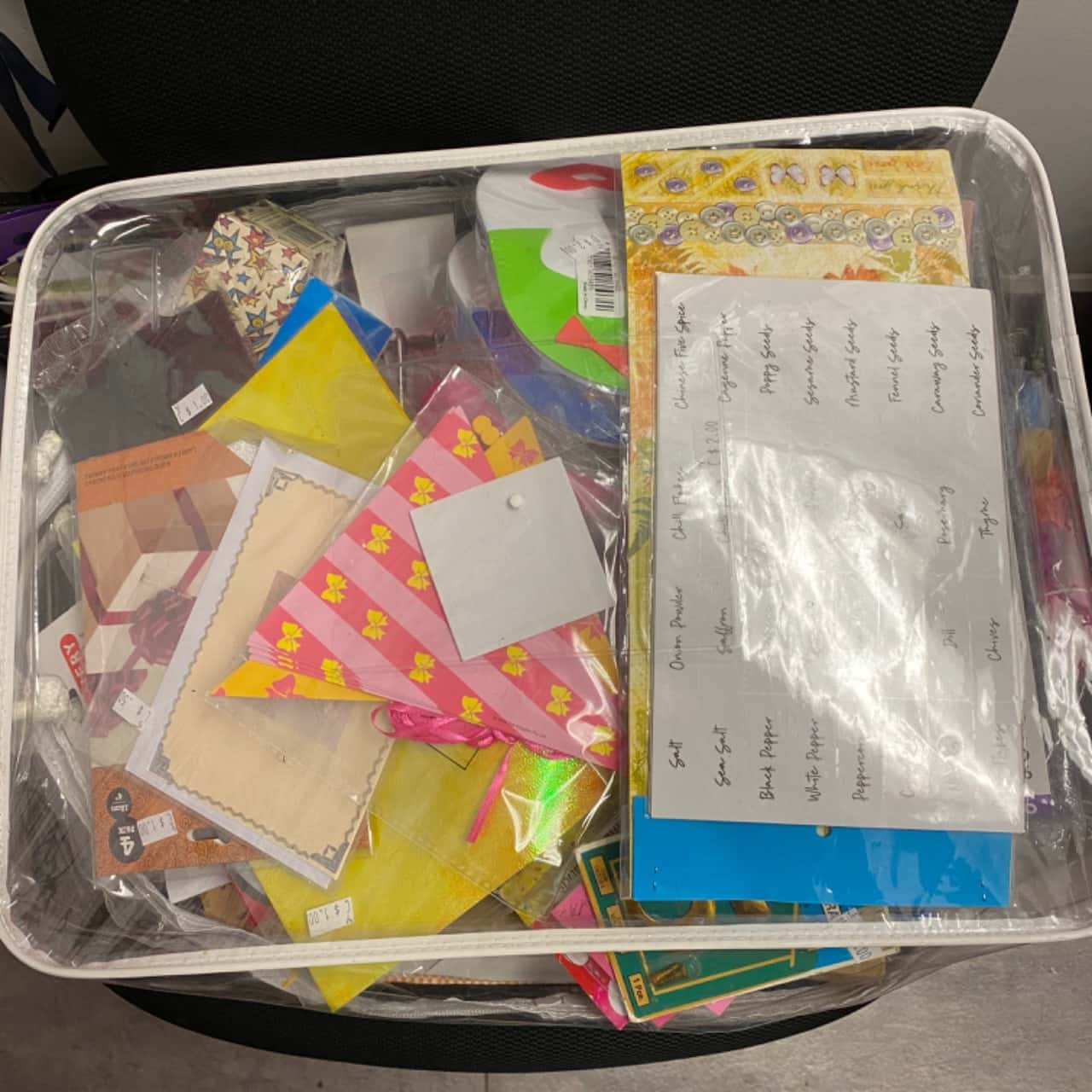 REDUCED Bag 100- Mixed bag of assorted Asstd Craft items (s)