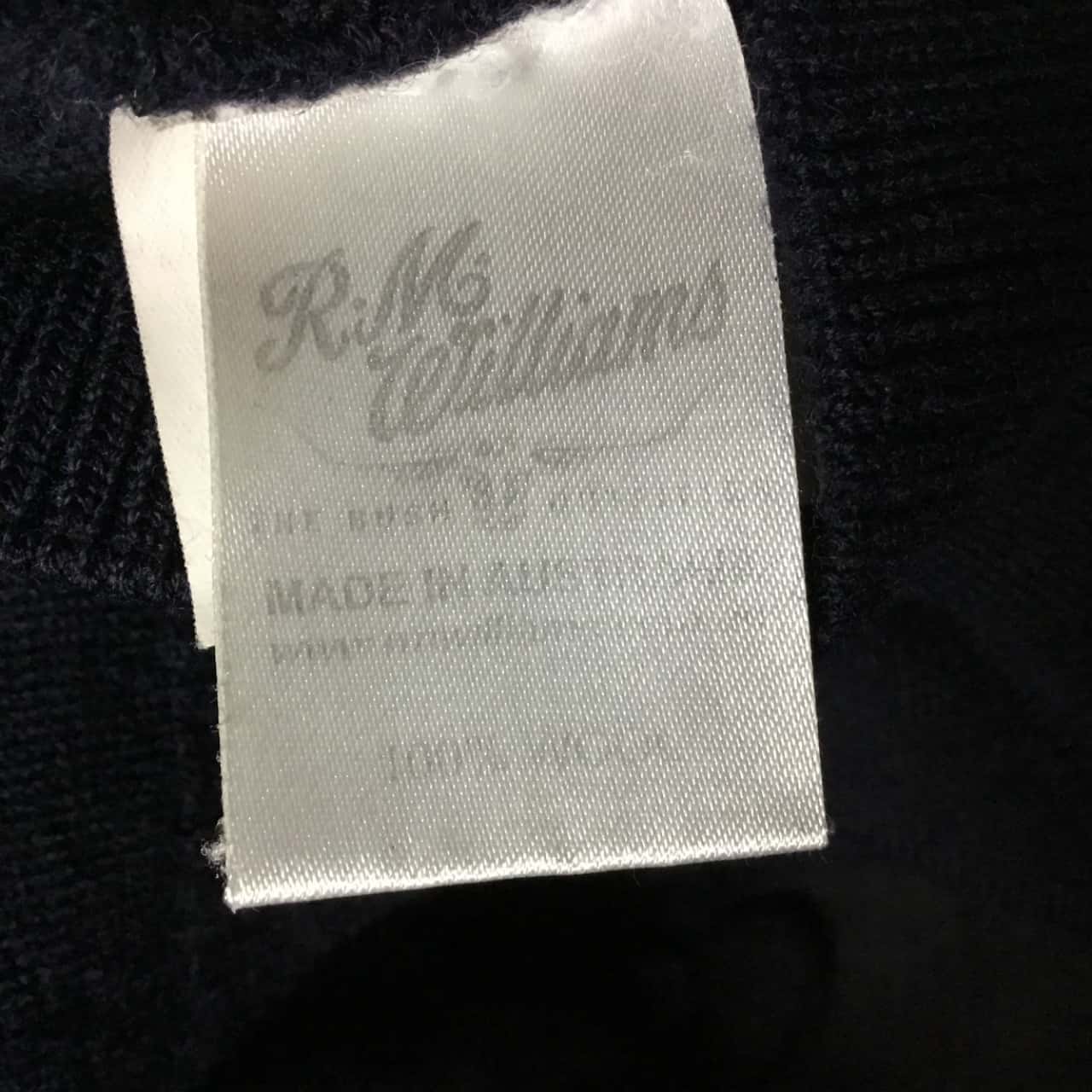 R.M. Williams Black Woollen Jumper Size M(s)