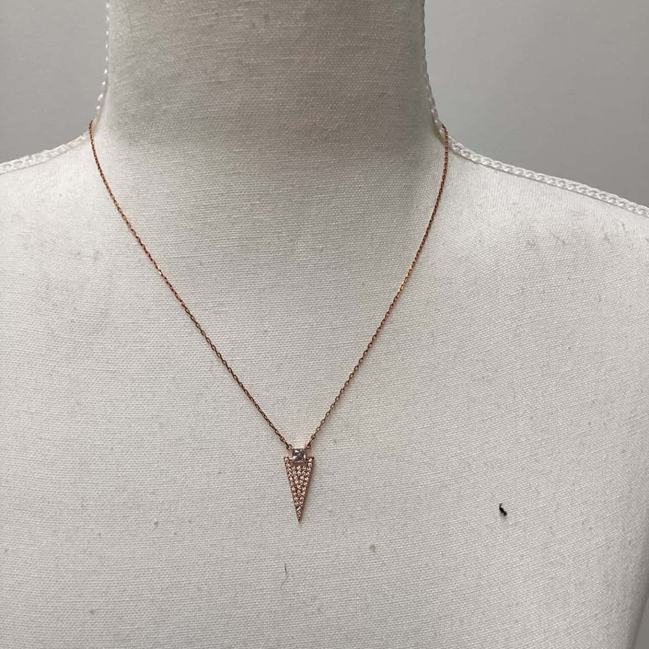 Swarovski Womens Necklace gold colour chain with clear crystals (s)