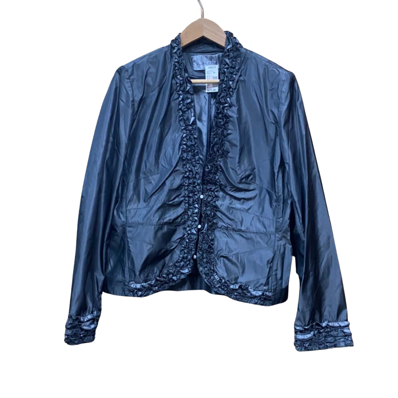 Pokostyles Black Ruffle Jacket Size 42