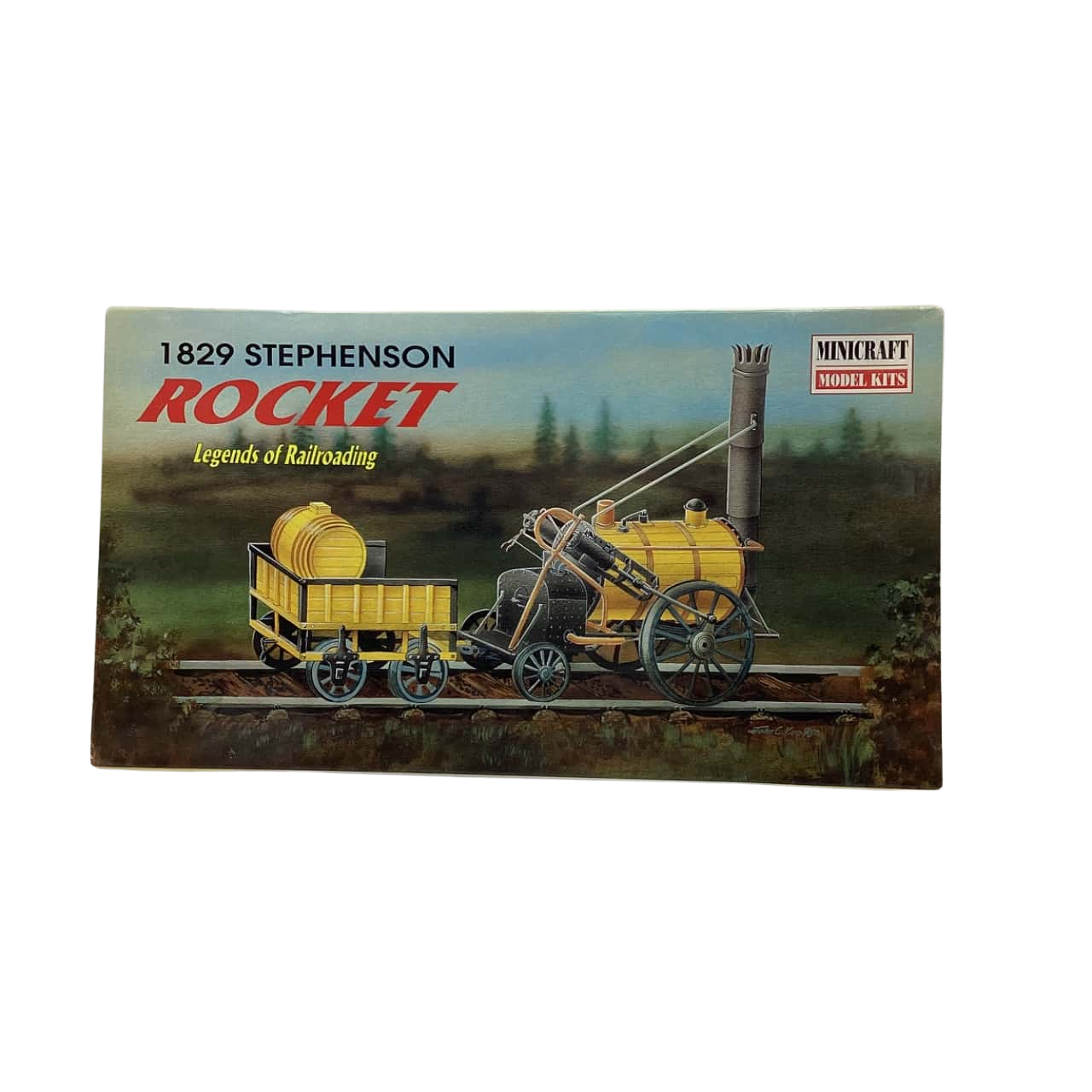 Minicraft Model Kits 1829 Stephenson Rocket Legends of Railroading (Unused)