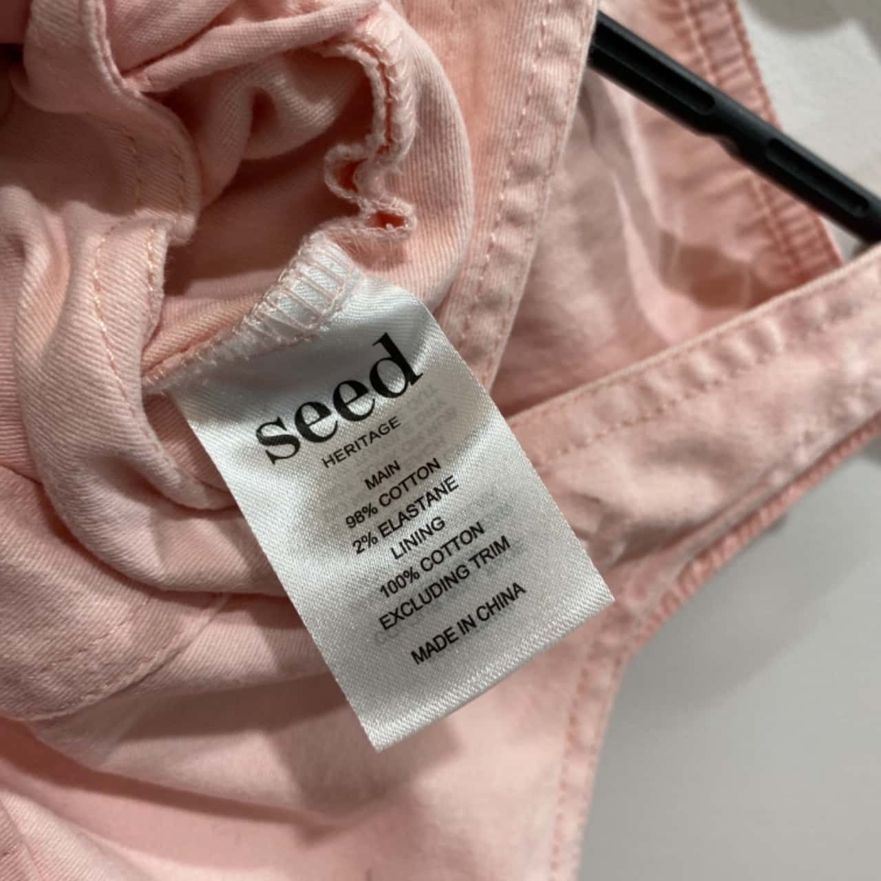 Seed Heritage Baby Pink Overalls Size 00