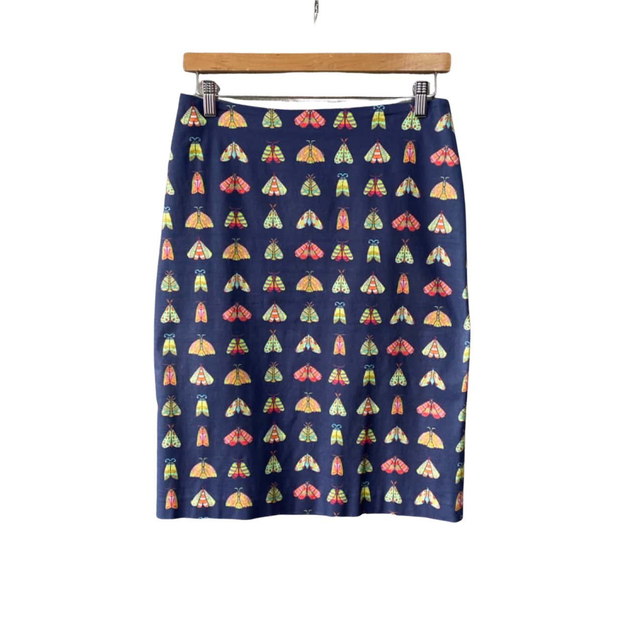 Gorman Womens Size 12 A-Line Blue / Green /Moth Pattern (s)