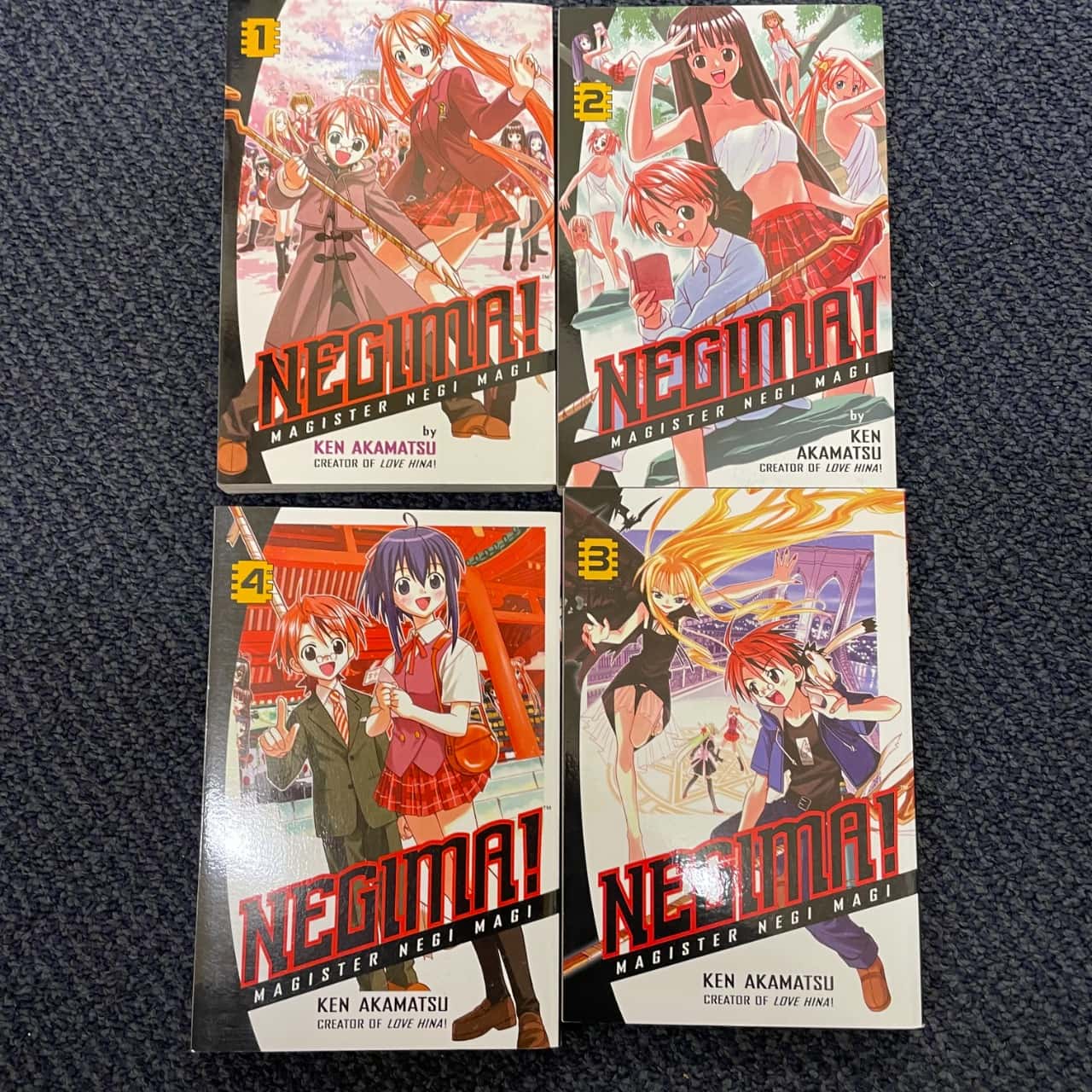 Graphic Novel x 4. Negimai #1, #2, #3, #4.