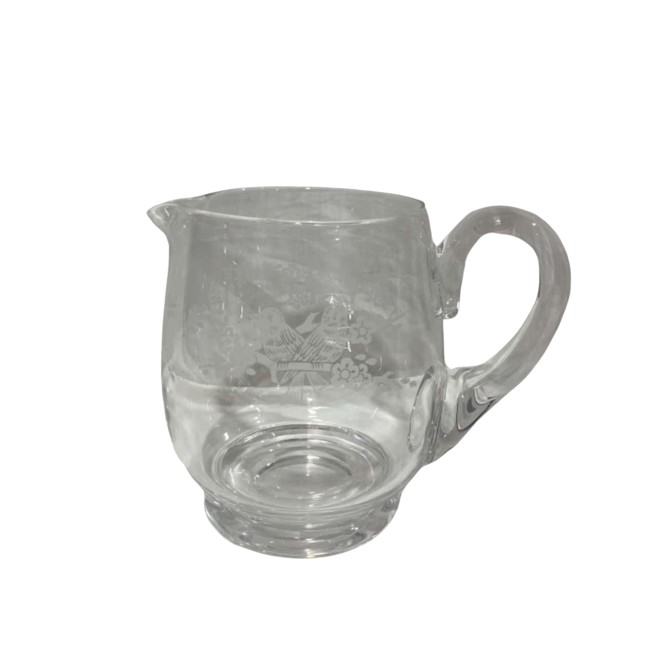 Stuart Crystal Jug With Little Bird Design