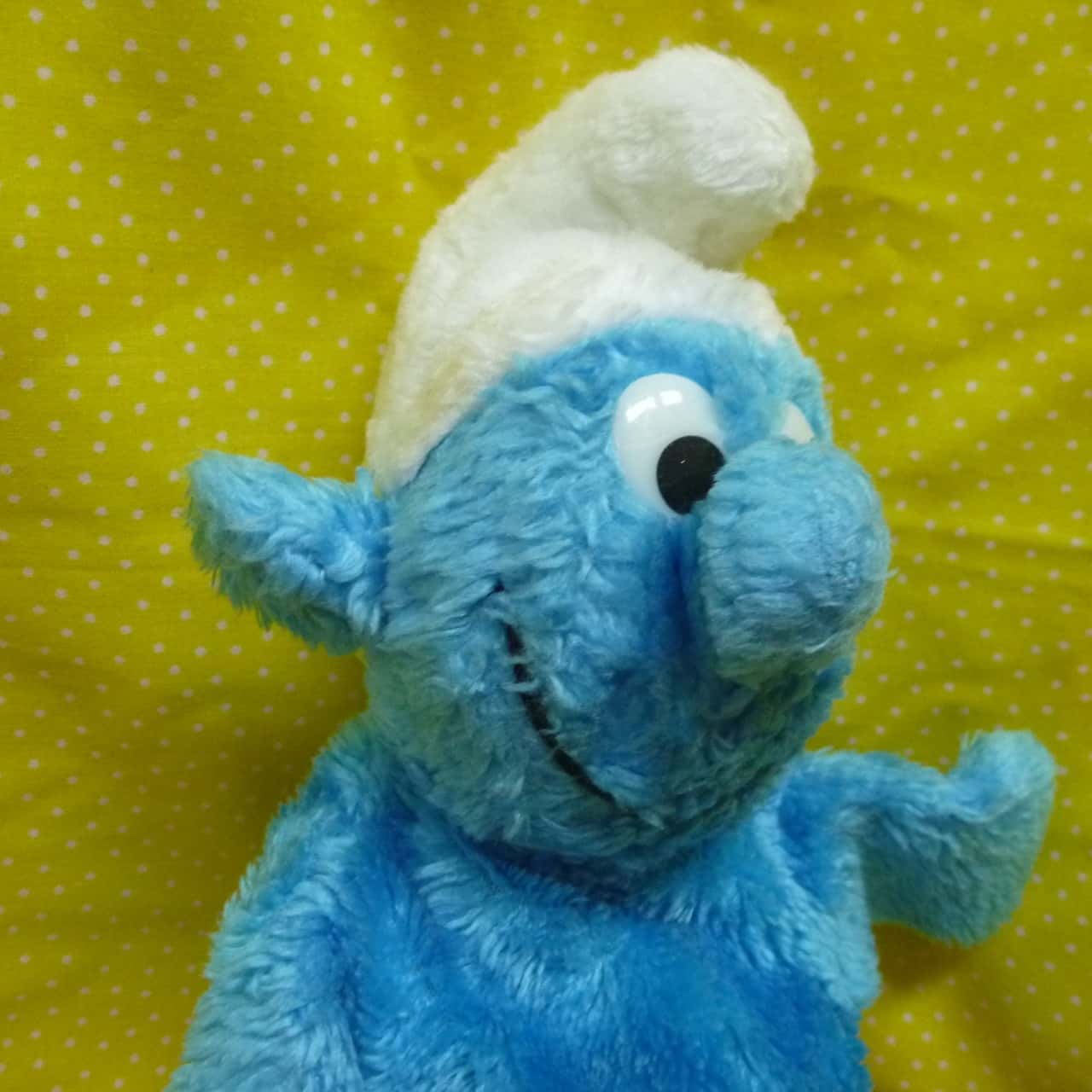 (New Lower Price!) Vintage Smurf Hand Puppet - Peyo BP Australia 1981 ...