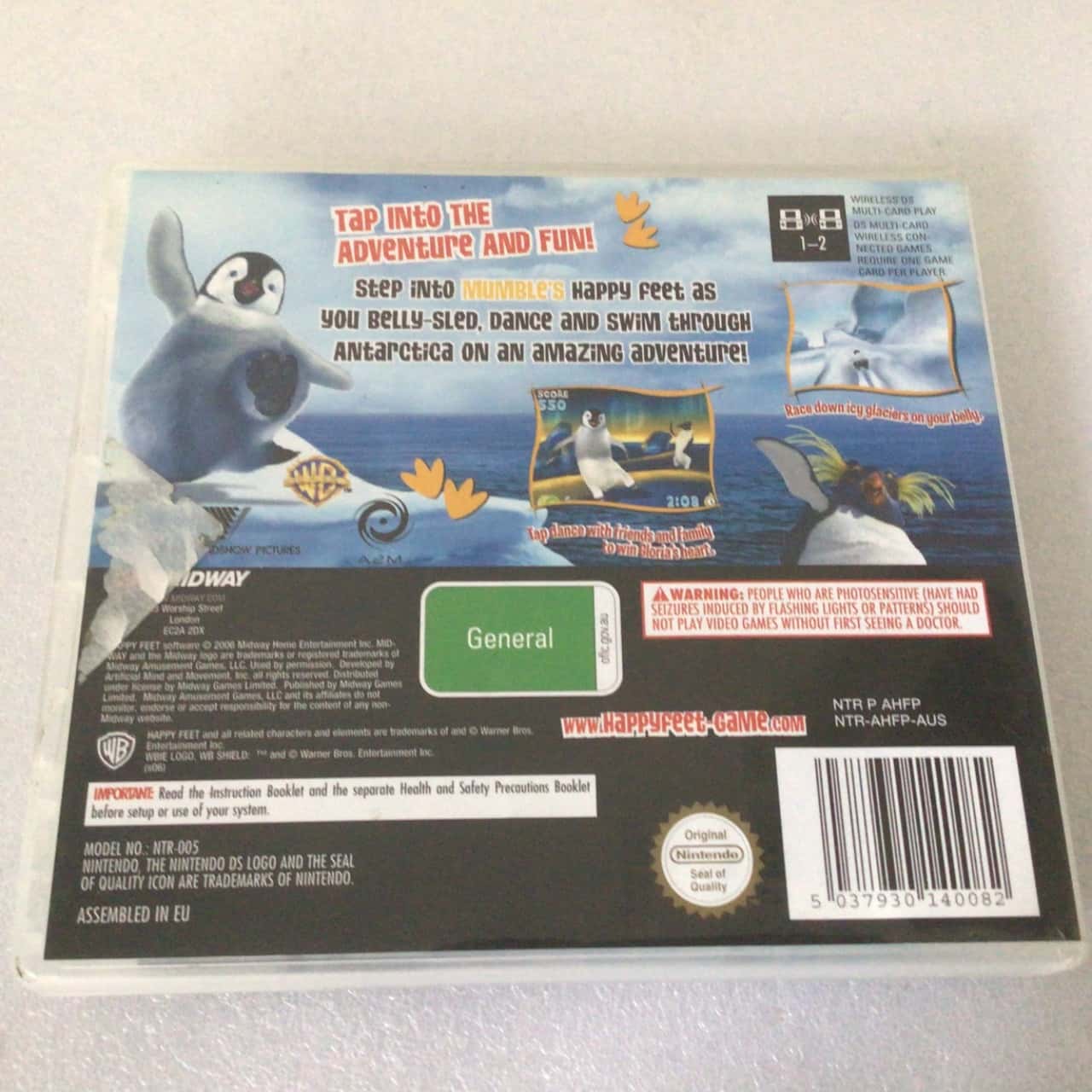 Nintendo DS Happy Feet Game