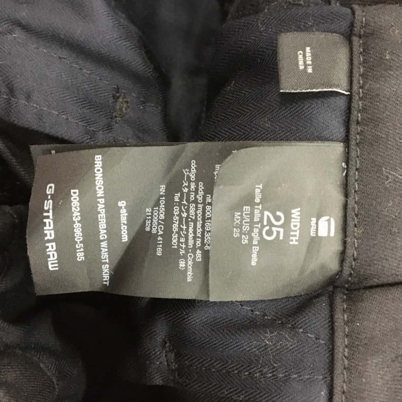 G-Star Raw Womens Size XXS Midi Black (s)