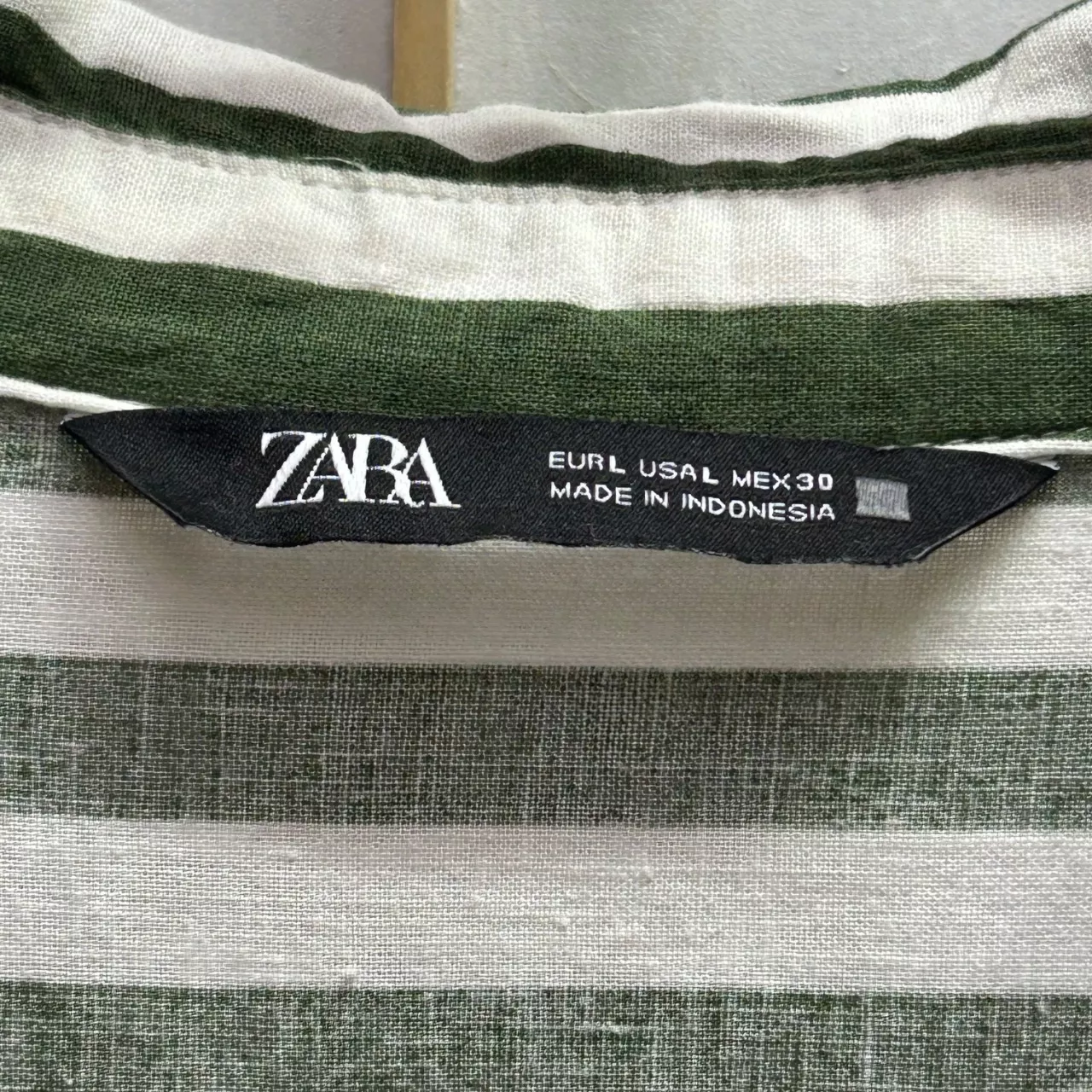 Zara Women’s Size L Linen Blend Maxi Dress / Shirt Dress / Short Sleeve ...