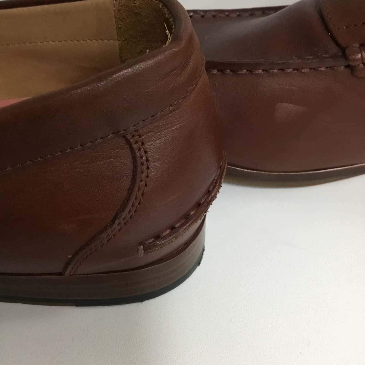 Bared Mens Size 45 Dark Tan Leather Loafers(s)