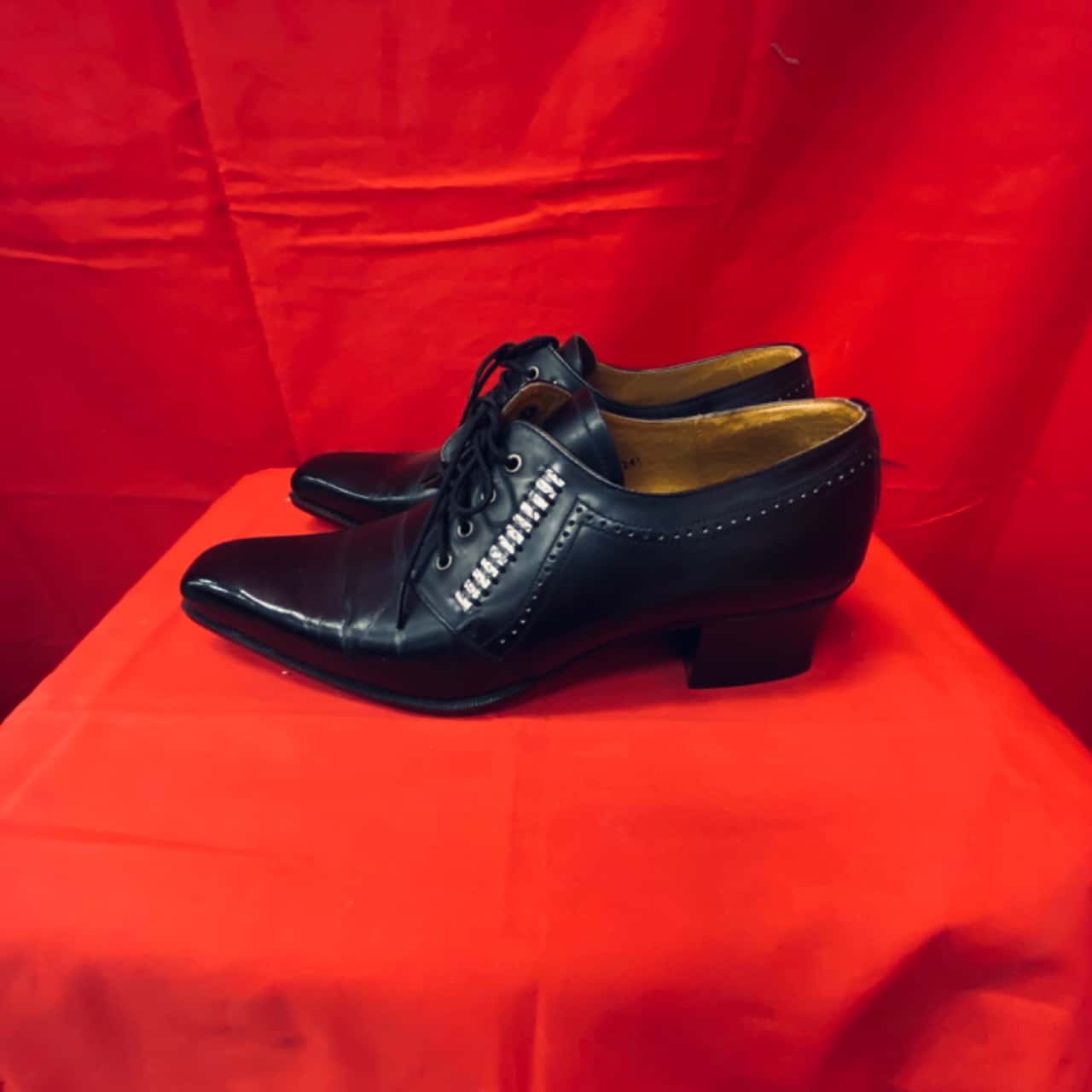 Ivan Cardinal Mens Size 24.5 EE Black Laced Shoe