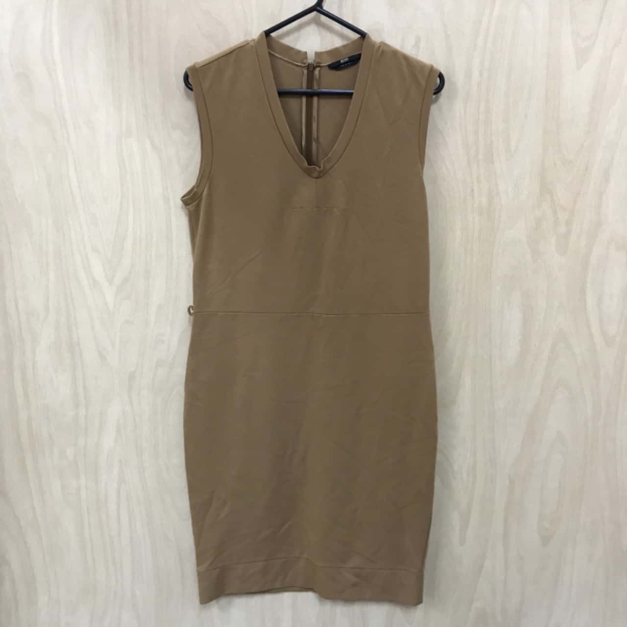 Hugo Boss Tan Dress Womens size 12-14(s)