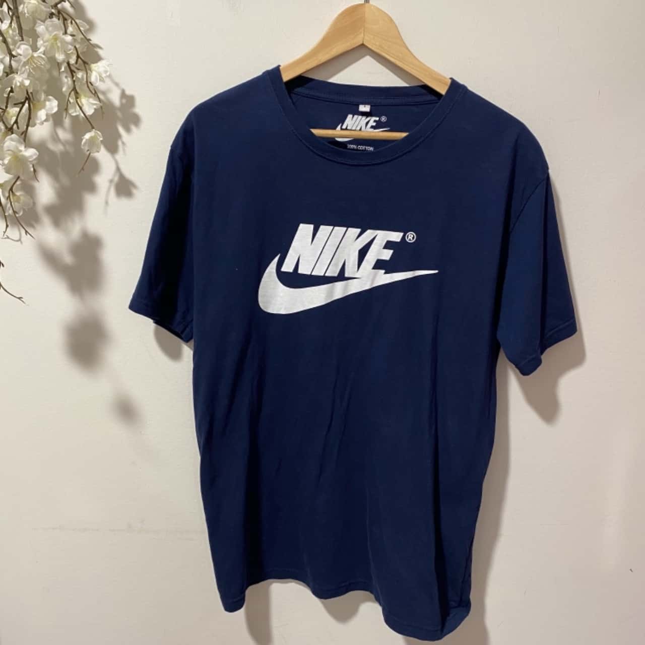 Nike Men’s Size L T-shirts Navy Blue (s)