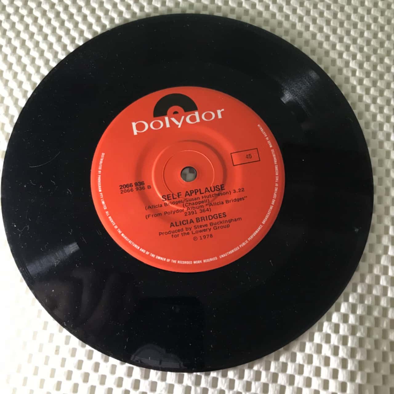 7” Vinyl Alicia Bridges I Love The Nightlife / Self Applause 70s Disco(s)