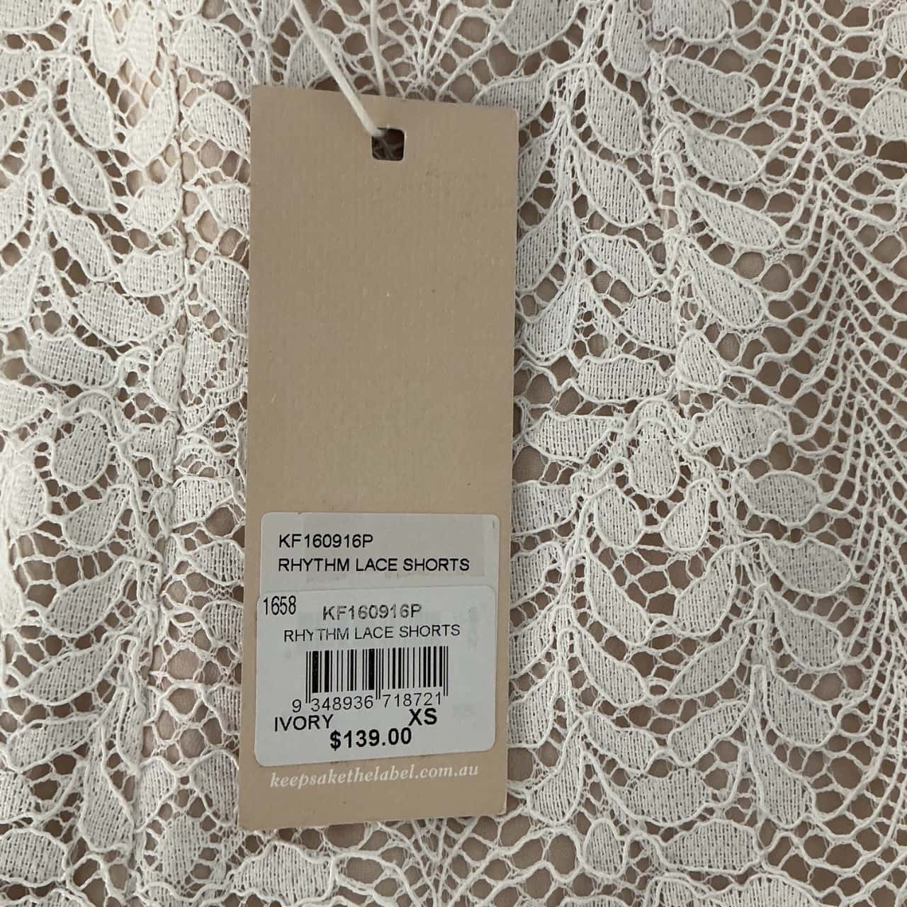 Keepsake the Label Womens Size XS Lace Shorts Ivory Cream | Brand New ...
