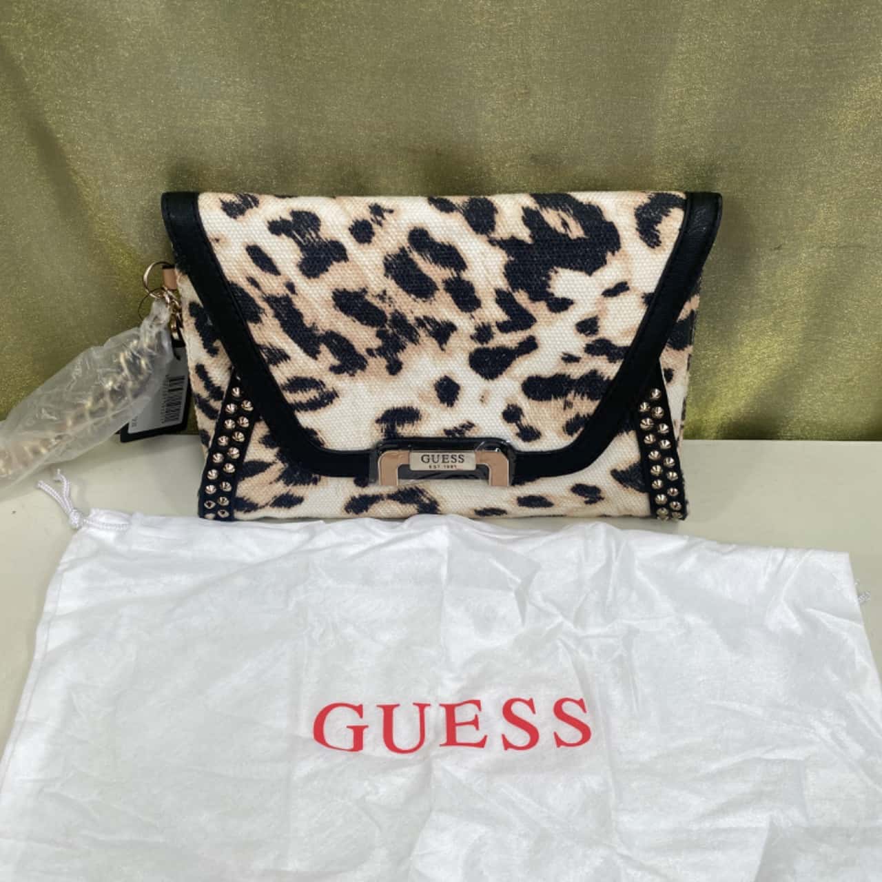 Guess leopard Clutch Bag RRP $139(s)