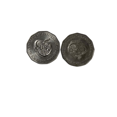 x2 25th Anniversary Decimal Currency 50 Cent Coins
